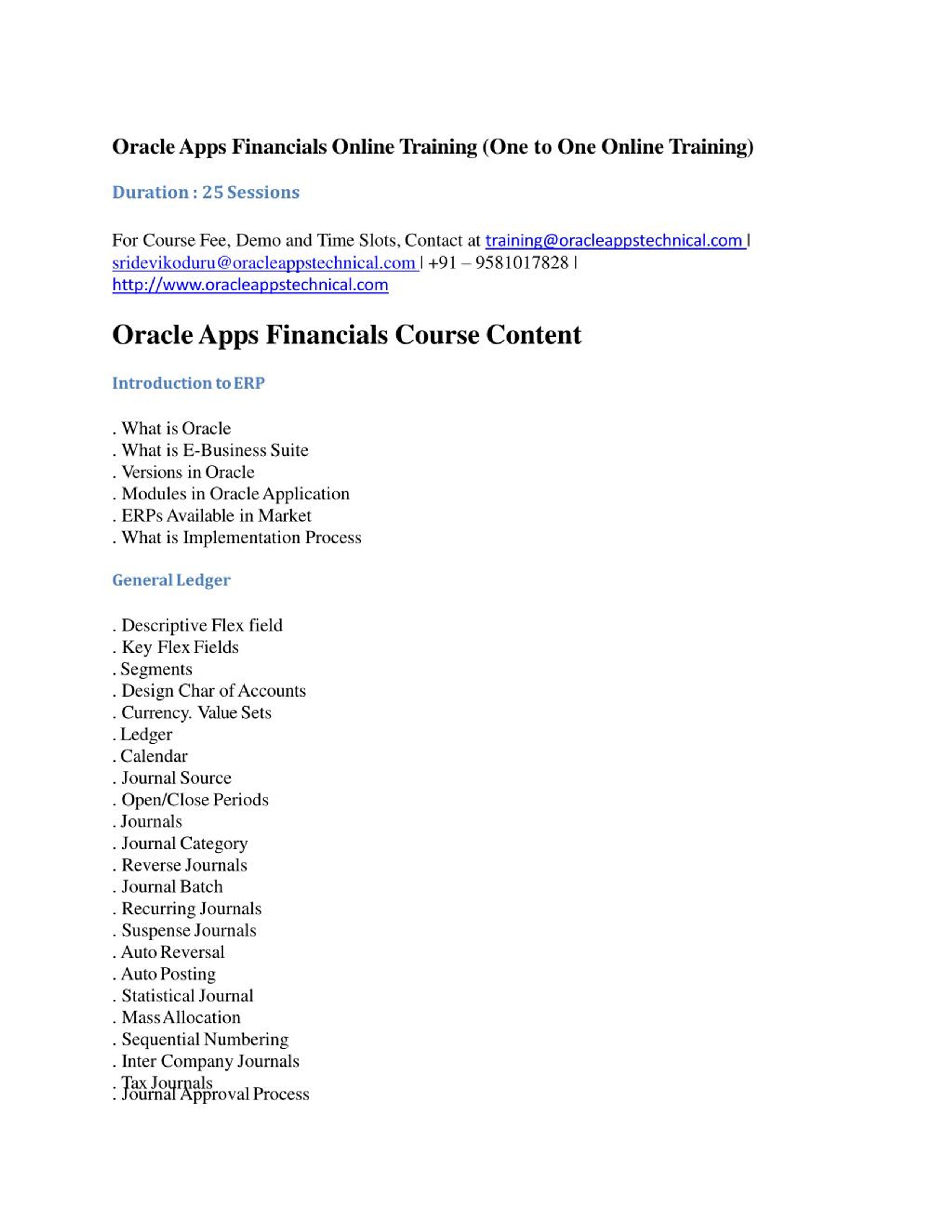 PPT - Oracle Apps Financials Online Training PowerPoint Presentation ...