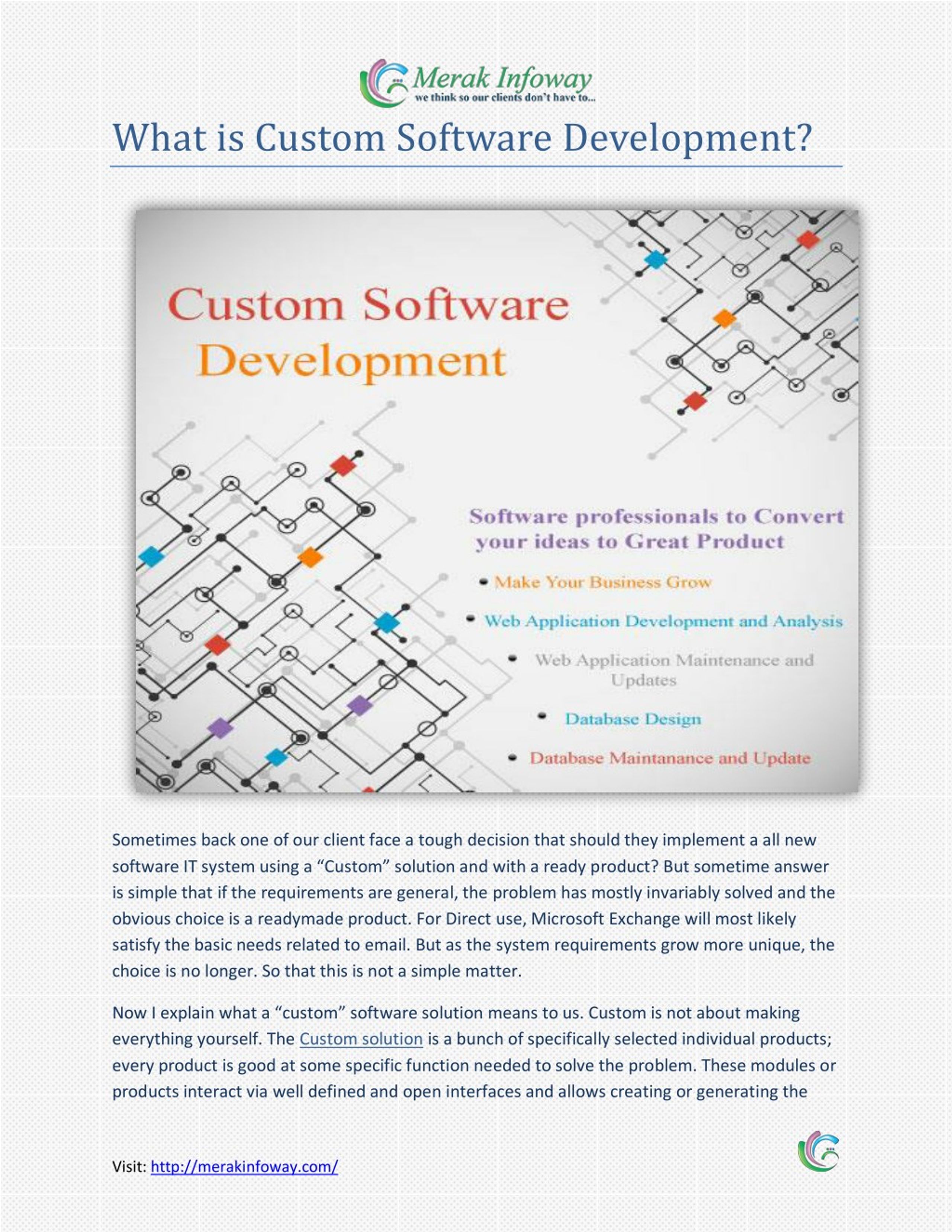 PPT - Custom Software Development in India - Merak Infoway PowerPoint ...