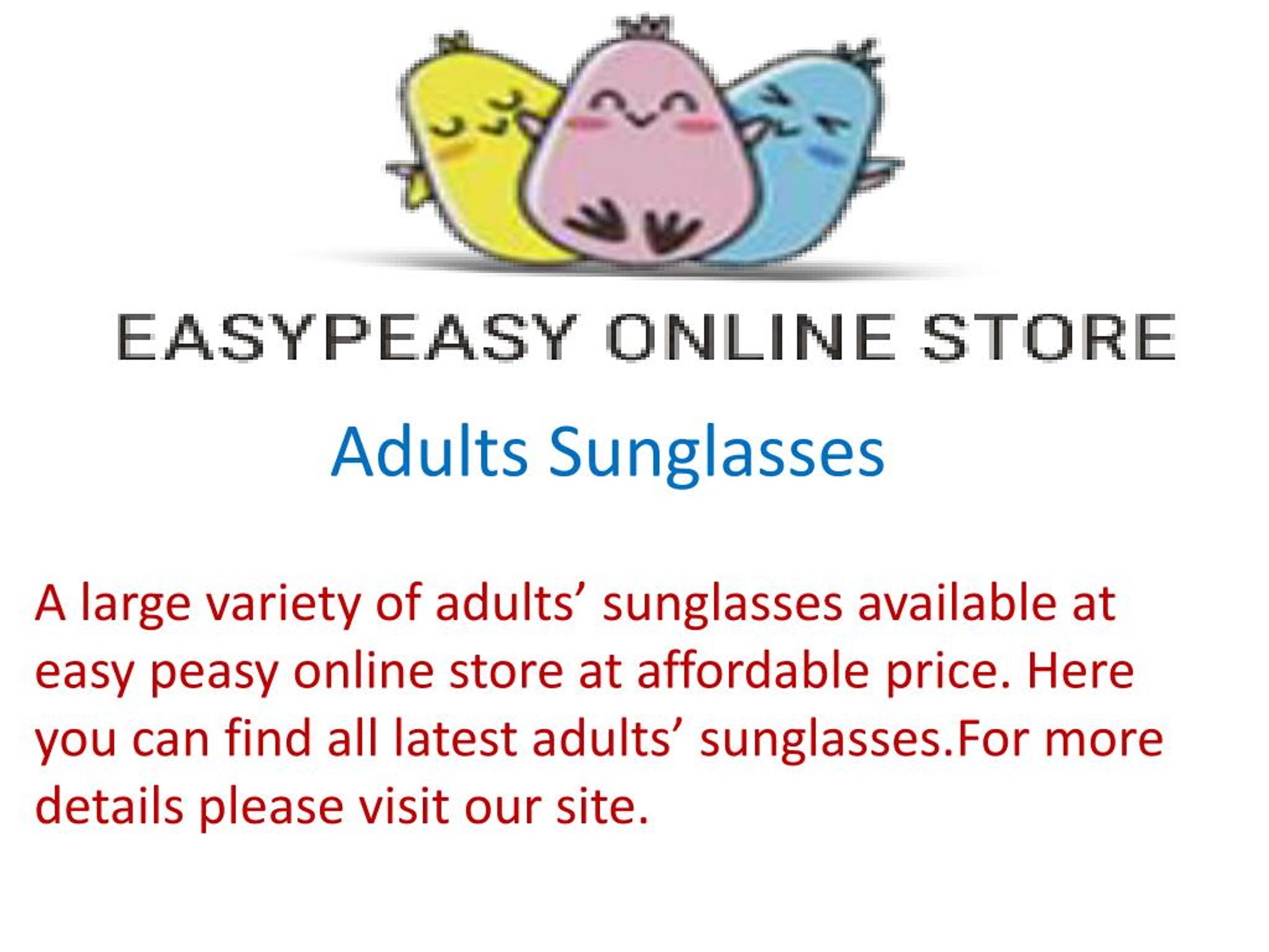 PPT - Adults Sunglasses PowerPoint Presentation, free download - ID:7677860