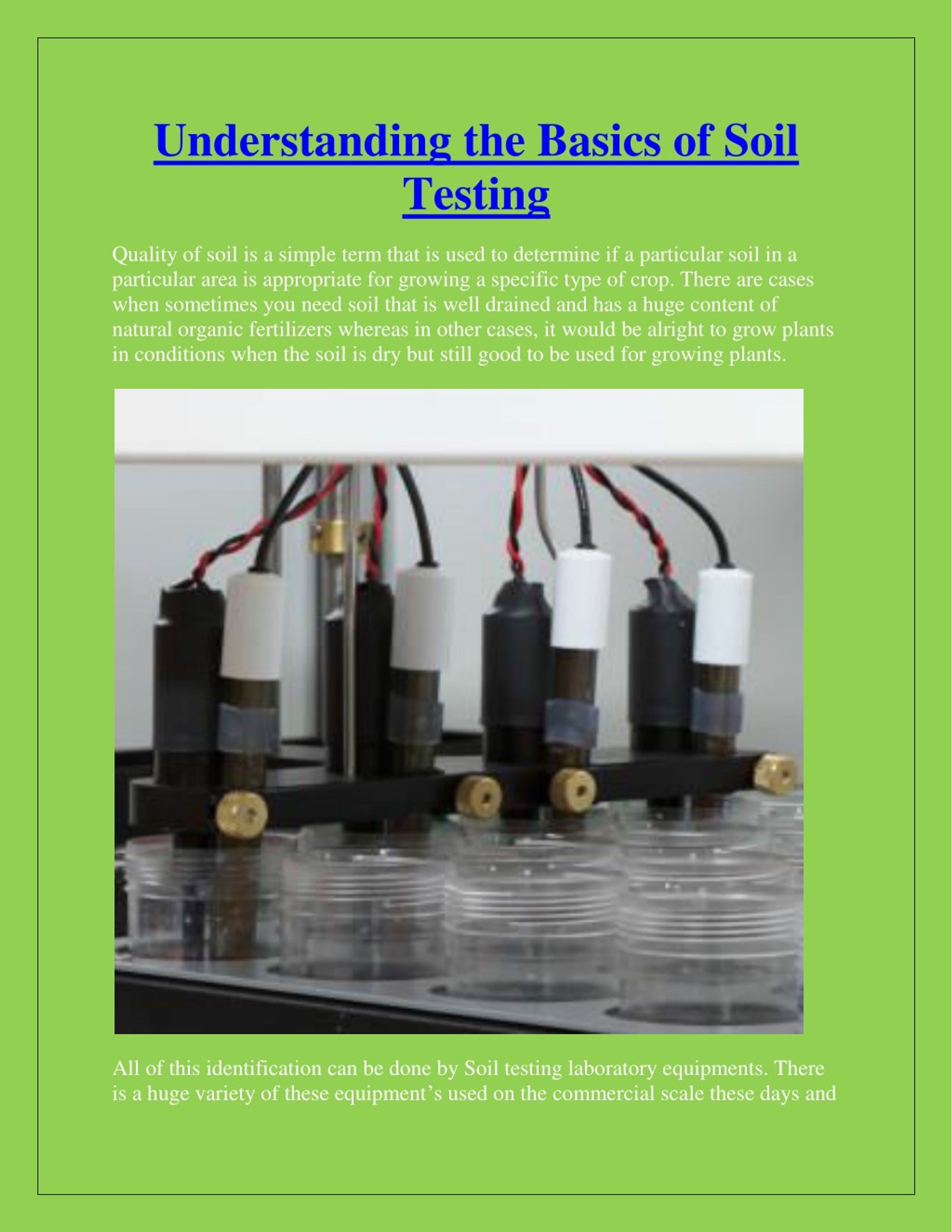 PPT - Understanding the Basics of Soil Testing PowerPoint Presentation ...