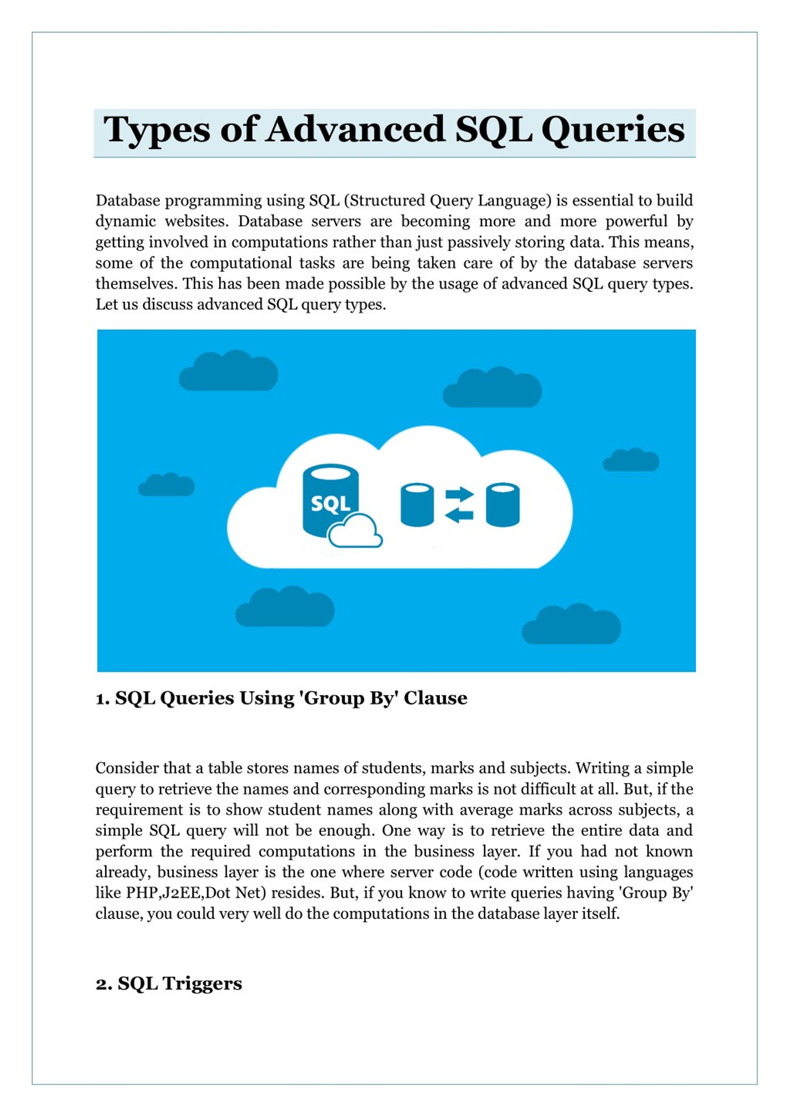 PPT - Types of Advanced SQL Queries PowerPoint Presentation, free ...