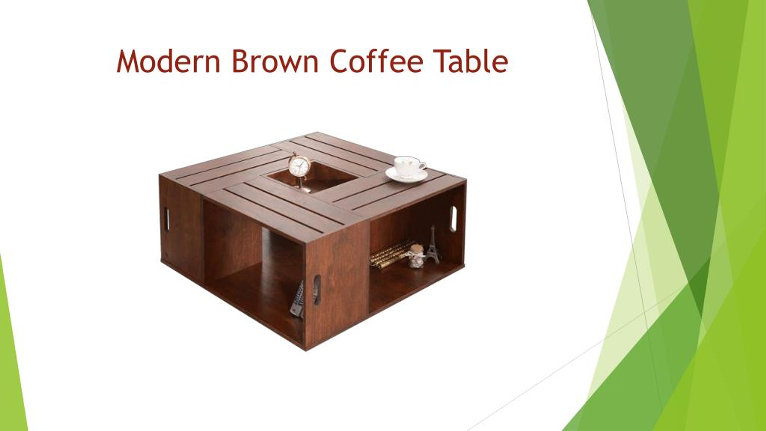 PPT - Modern Brown Coffee Table PowerPoint Presentation, free download ...