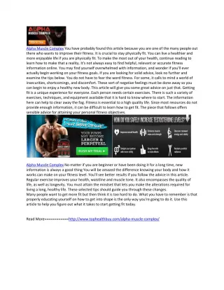 PPT - About Alpha Muscle Complex PowerPoint Presentation, free download ...