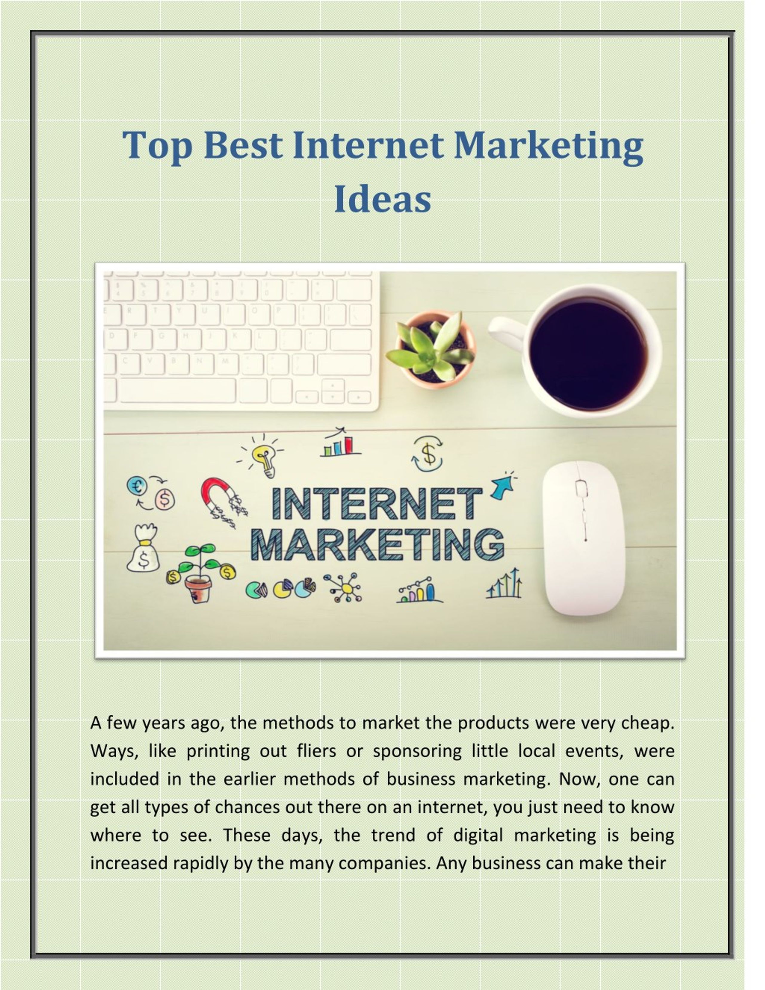 PPT - Top Best Internet Marketing Ideas PowerPoint Presentation, free ...