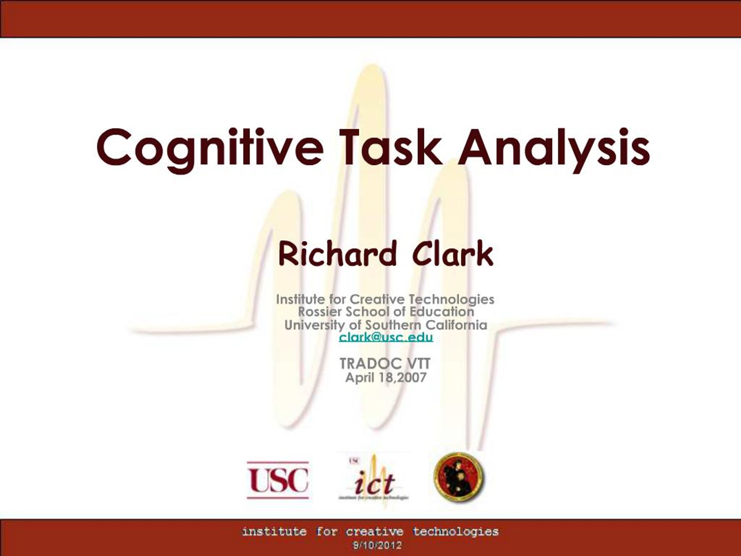 PPT - Cognitive Task Analysis PowerPoint Presentation, free download ...