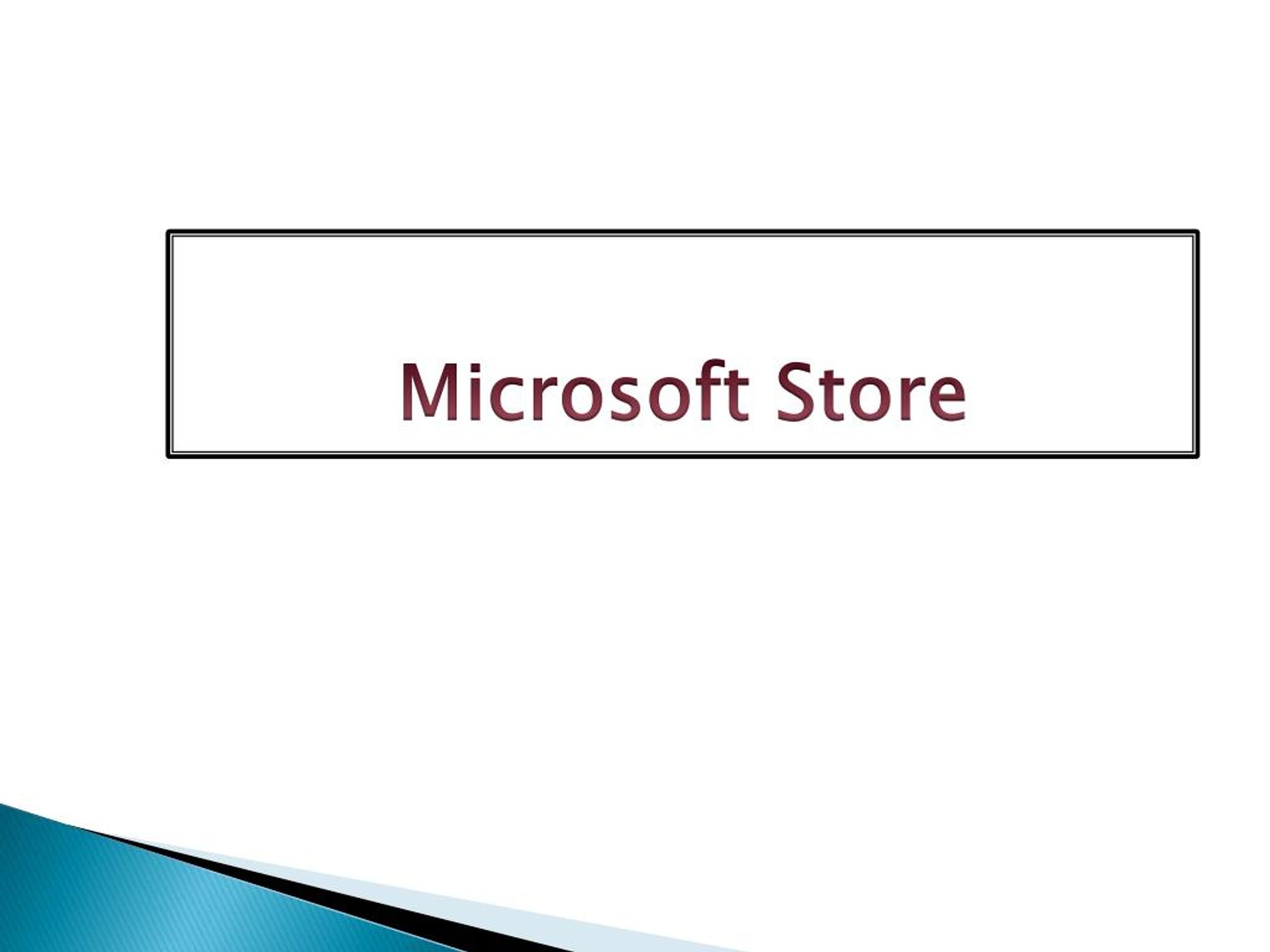 PPT - Microsoft Store PowerPoint Presentation, free download - ID:7700129
