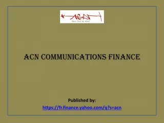 PPT - The ACN System PowerPoint Presentation, free download - ID:3387169