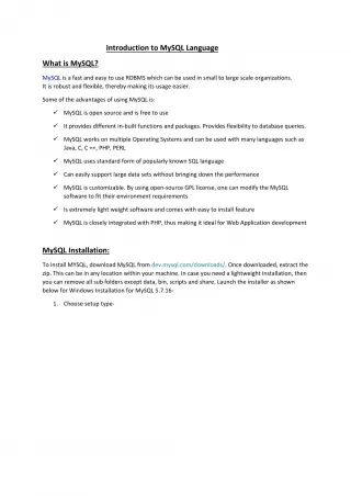 PPT - A Brief Introduction to MySQL PowerPoint Presentation, free ...