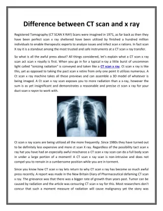PPT - The Difference Between a MRI Scan and CT Scan PowerPoint ...