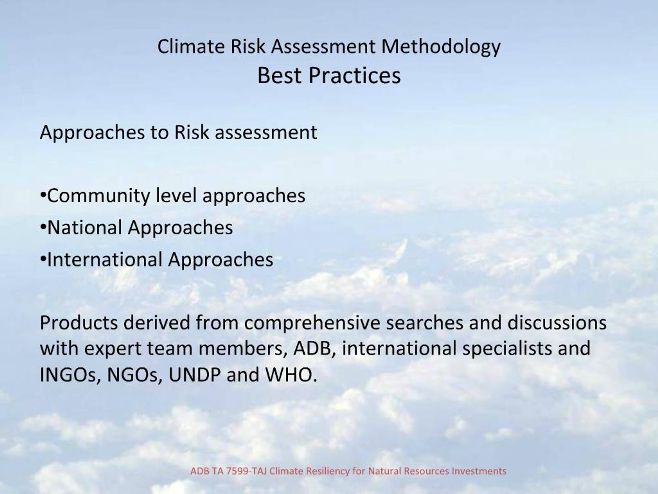 PPT - Climate Risk Assessment Methodology Best Practices PowerPoint ...