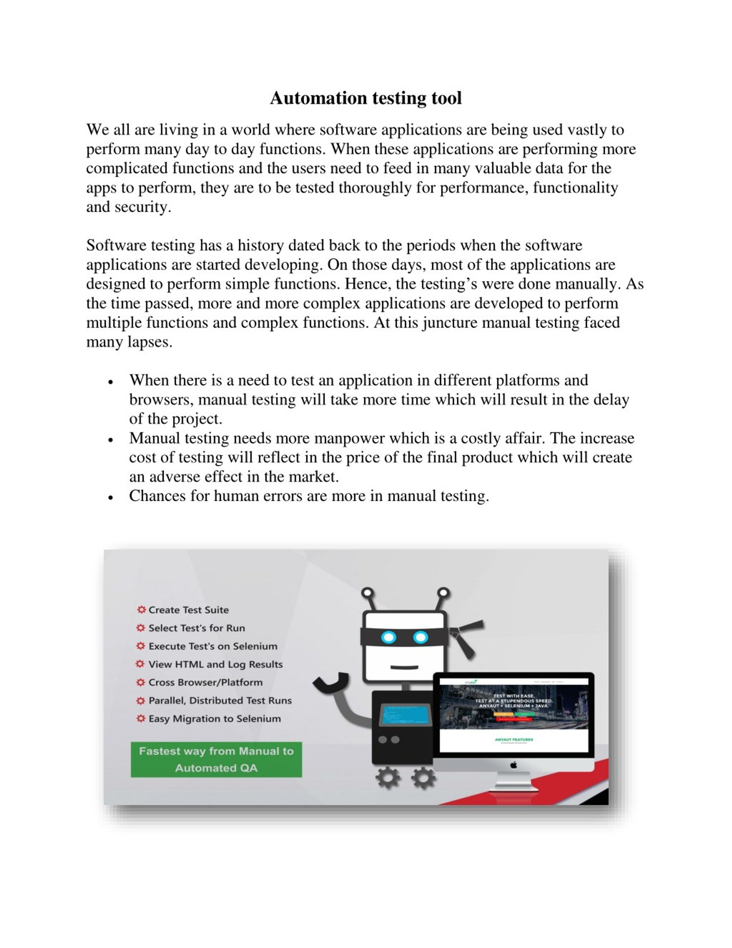 PPT - automation testing tool PowerPoint Presentation, free download ...