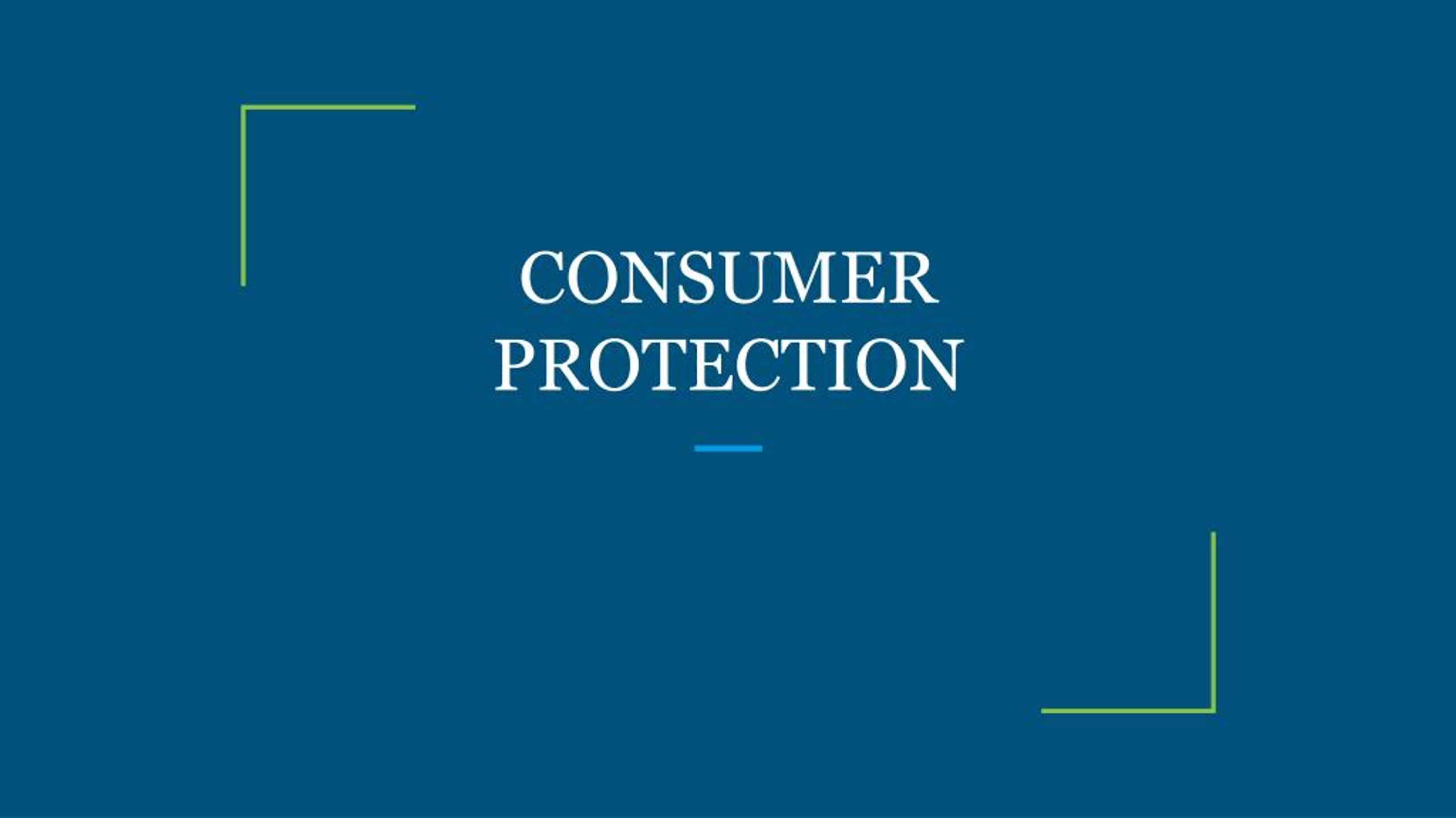 PPT - CONSUMER PROTECTION PowerPoint Presentation, free download - ID ...