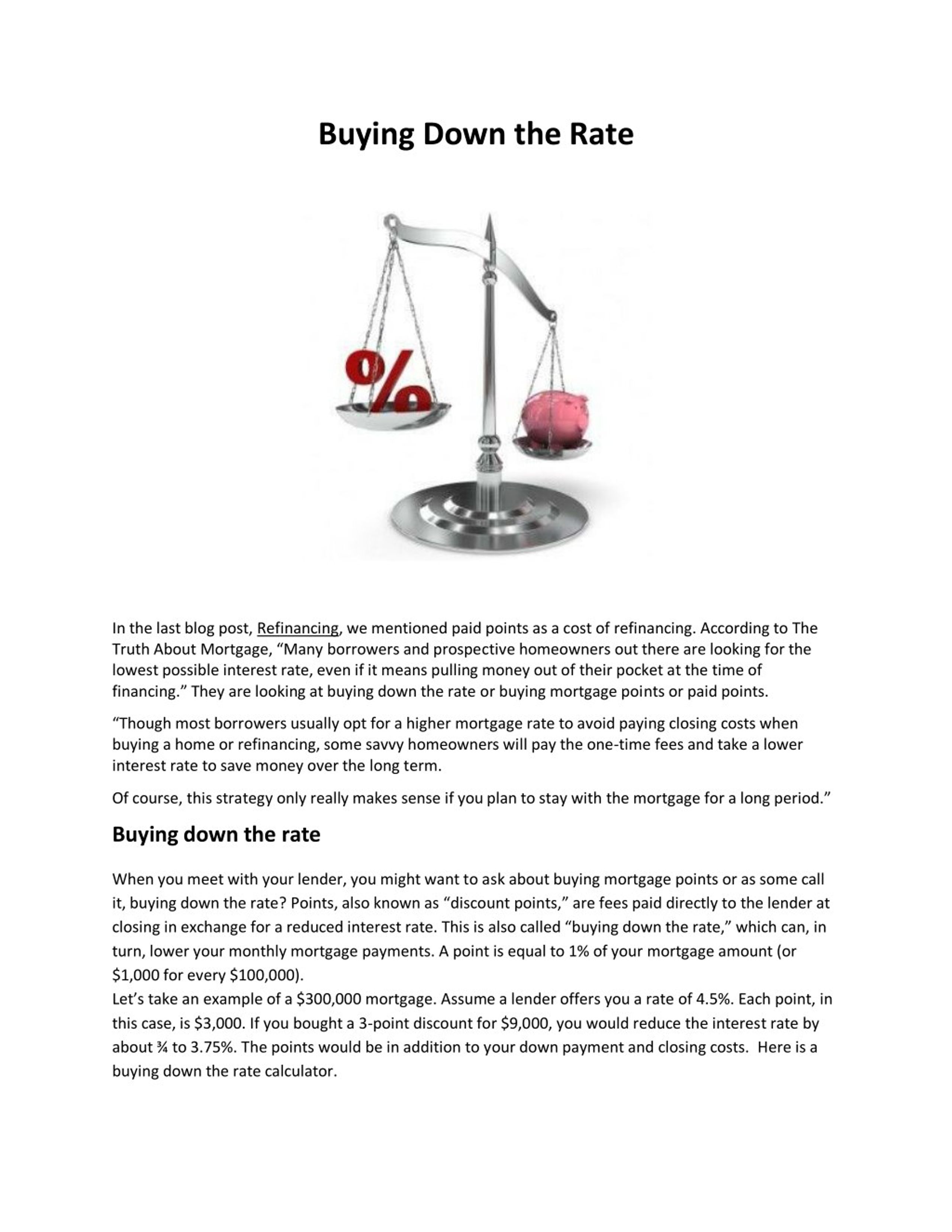 PPT - Buying Down the Rate PowerPoint Presentation, free download - ID ...
