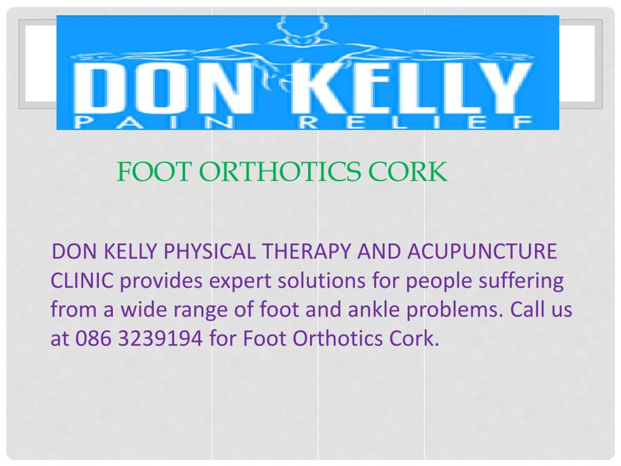 PPT - Foot Orthotics Cork PowerPoint Presentation, free download - ID ...