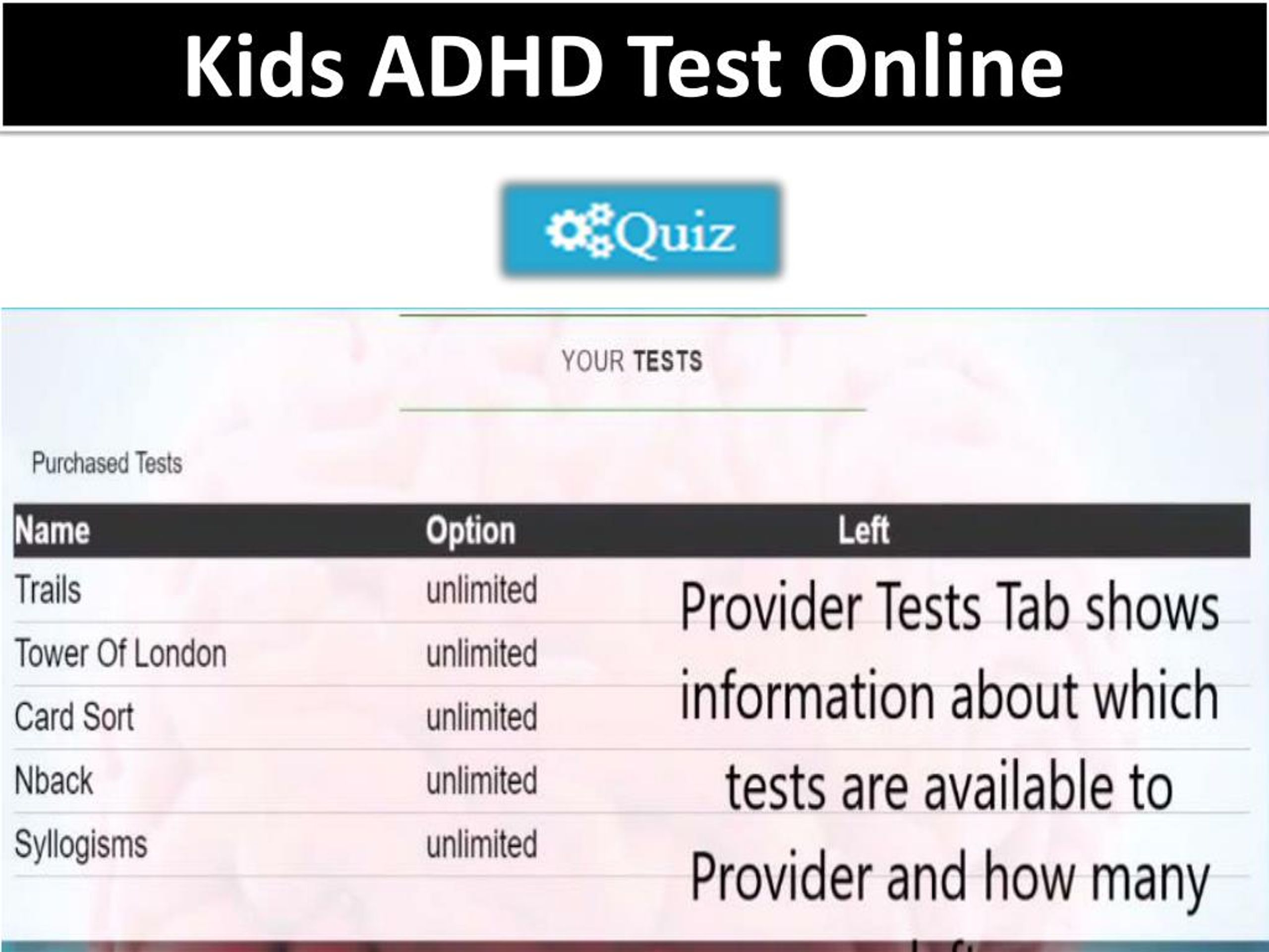 PPT - Kids ADHD Test Online PowerPoint Presentation, free download - ID ...