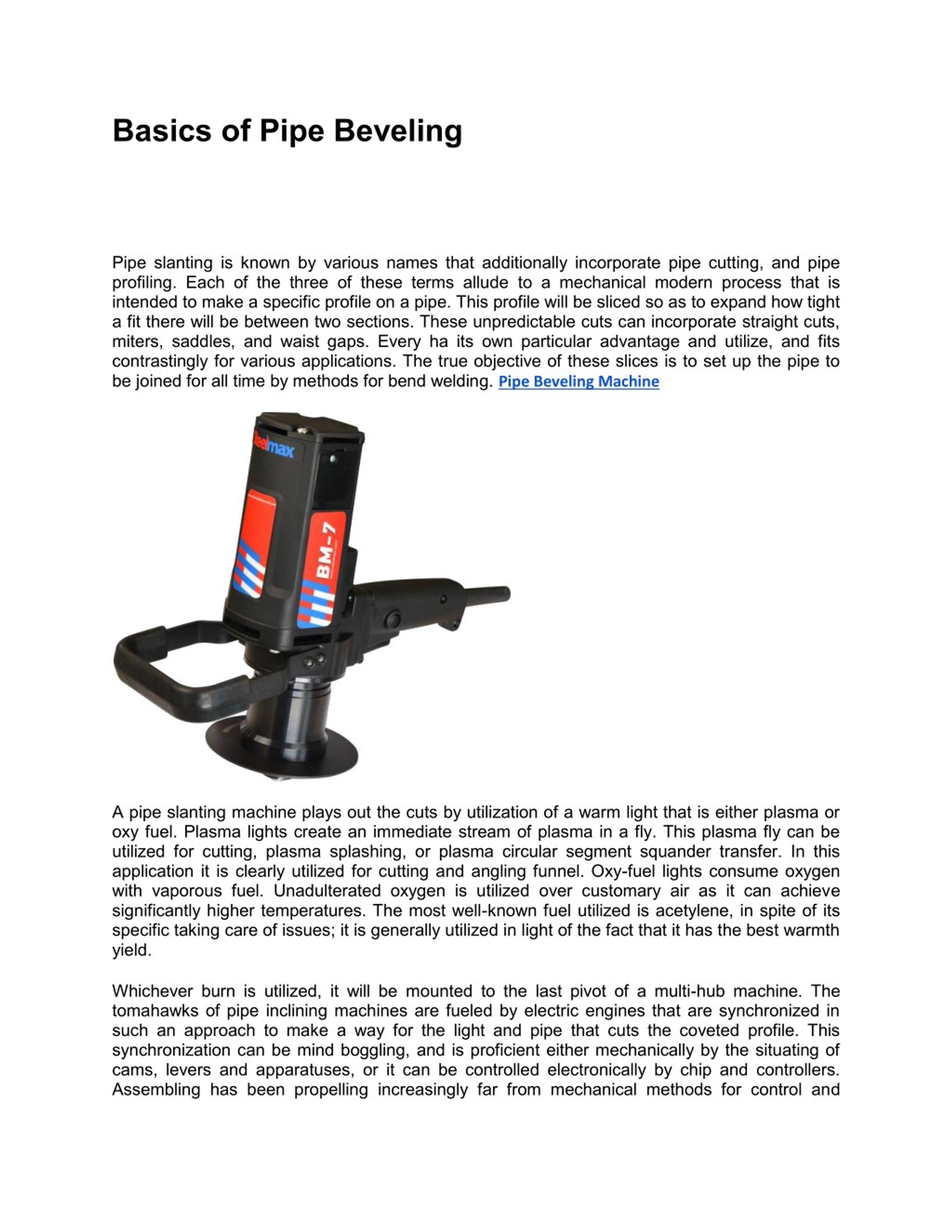 PPT - Basics of Pipe Beveling PowerPoint Presentation, free download ...