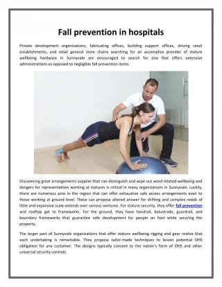 PPT - Fall Prevention PowerPoint Presentation, free download - ID:9385064