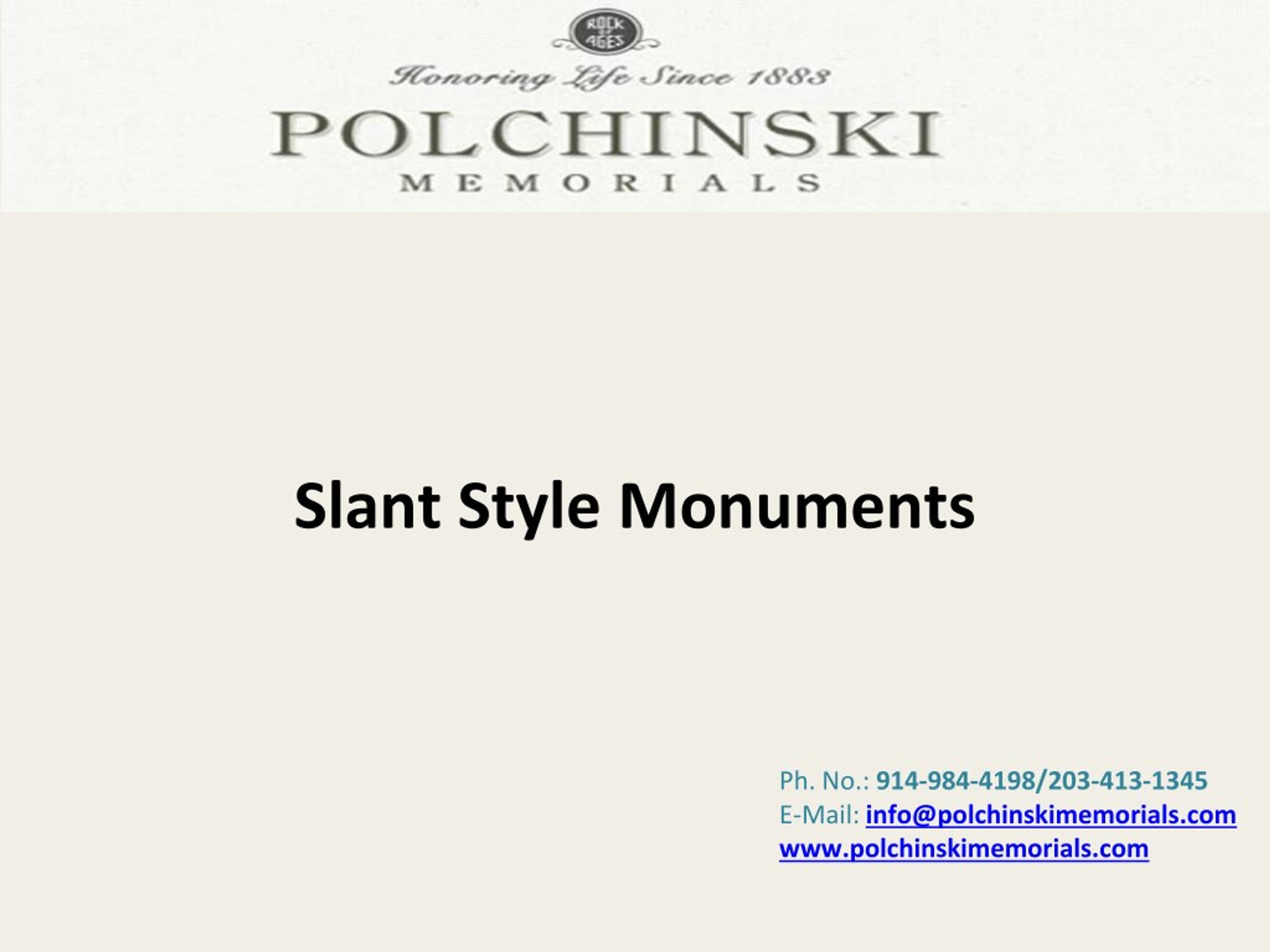 PPT - Slant Style Monuments PowerPoint Presentation, free download - ID ...