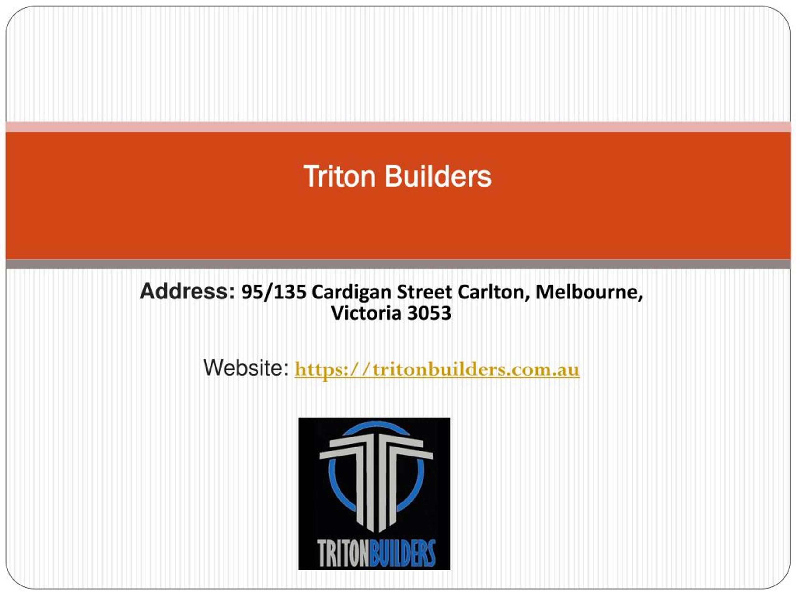 PPT - Triton Builders PowerPoint Presentation, free download - ID:7756171