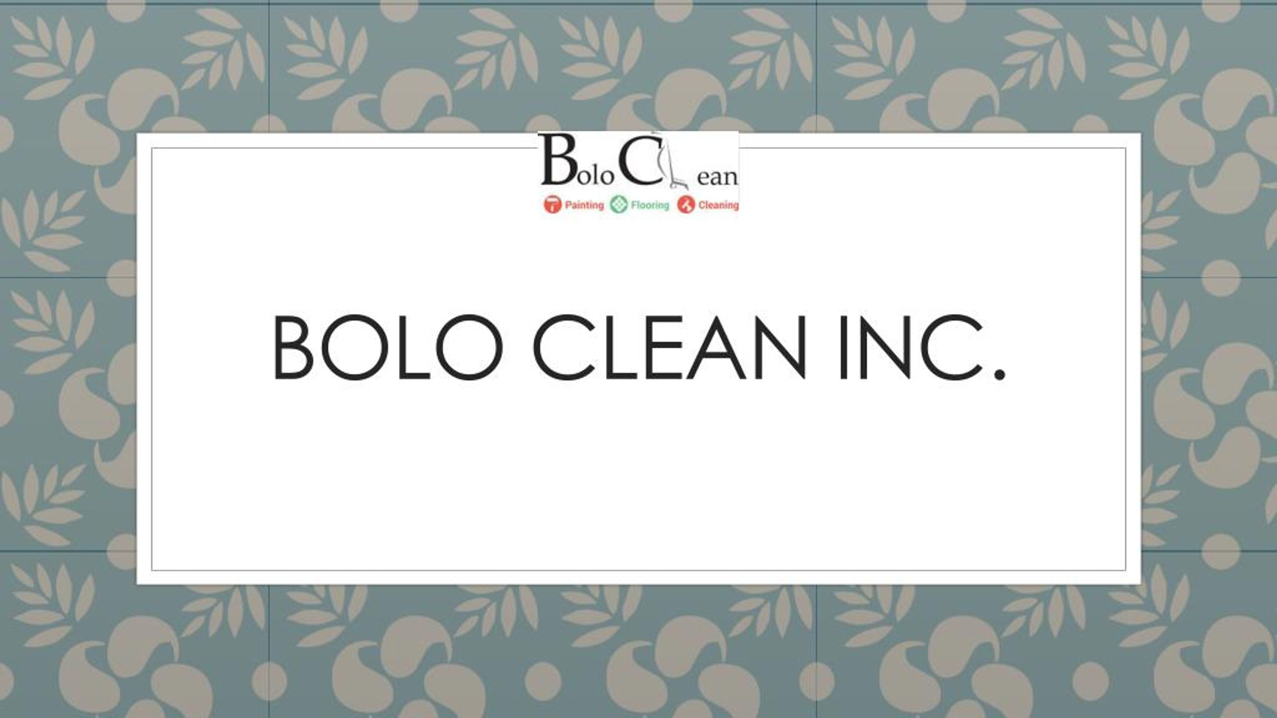 PPT - Bolo Clean Inc. PowerPoint Presentation, free download - ID:7763924