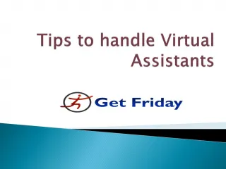 PPT - Virtual secretarial services - Velan virtual assistants ...