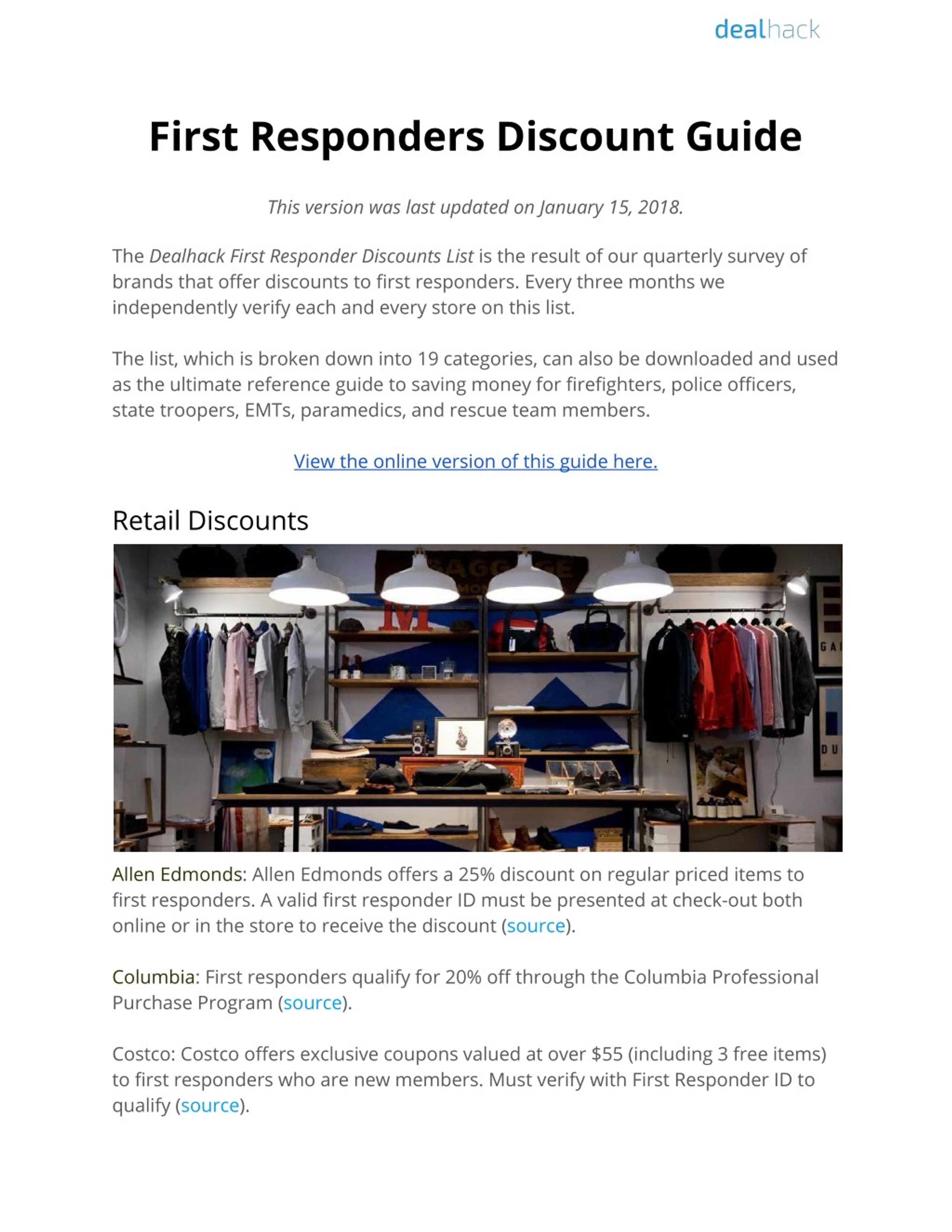 PPT - First Responders Discount Guide PowerPoint Presentation, free ...