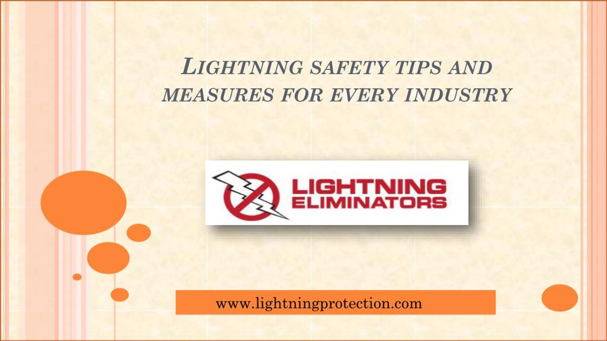 PPT - Lightning Safety Tips And Measures For Every Industry PowerPoint ...