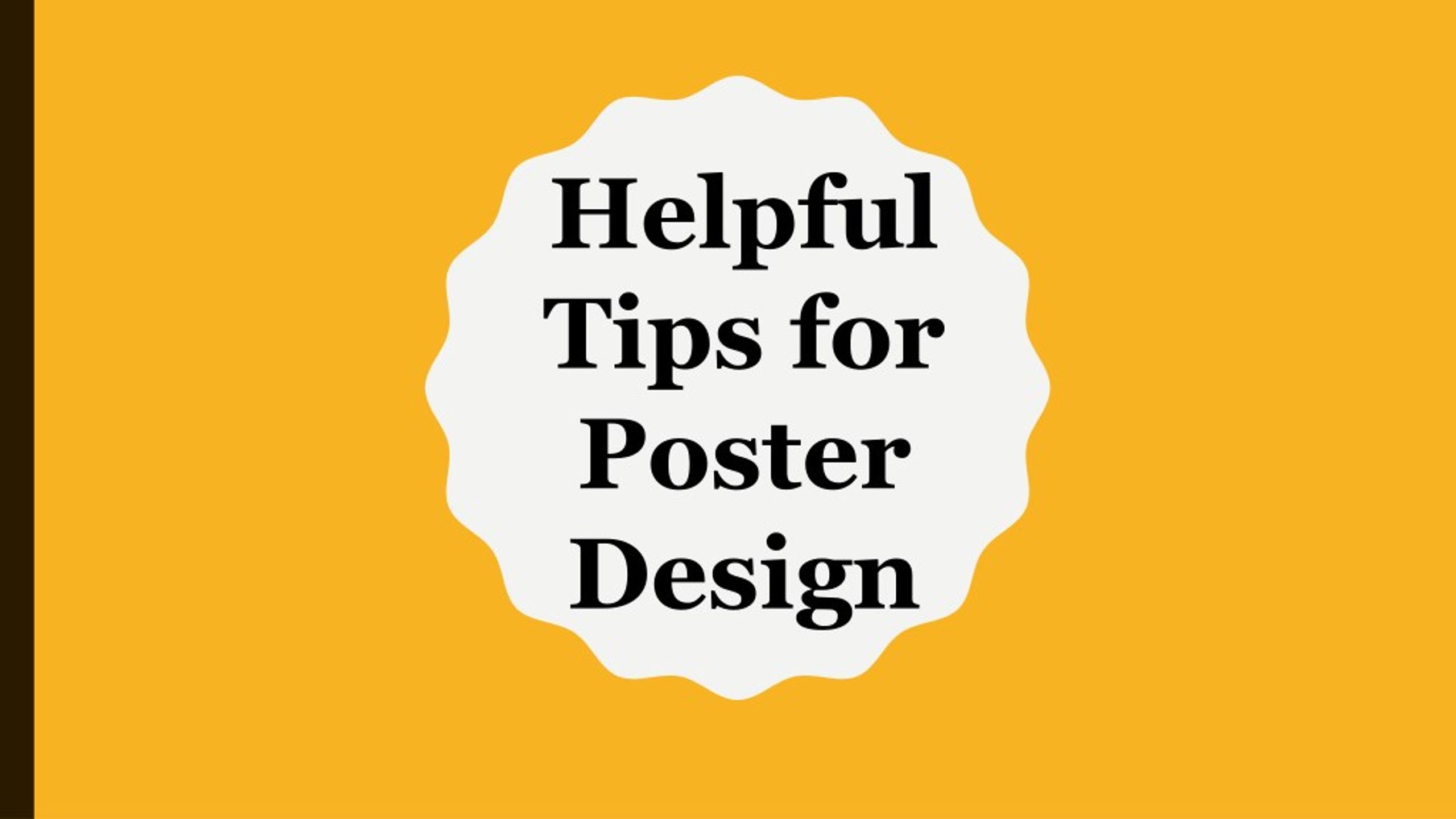 PPT - Helpful Tips for Poster Design PowerPoint Presentation, free ...