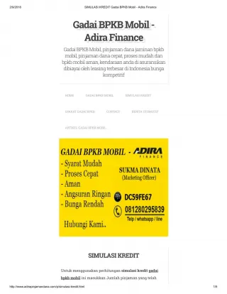 PPT - Alamat adira finance kredit mobil bekas adira finance PowerPoint ...