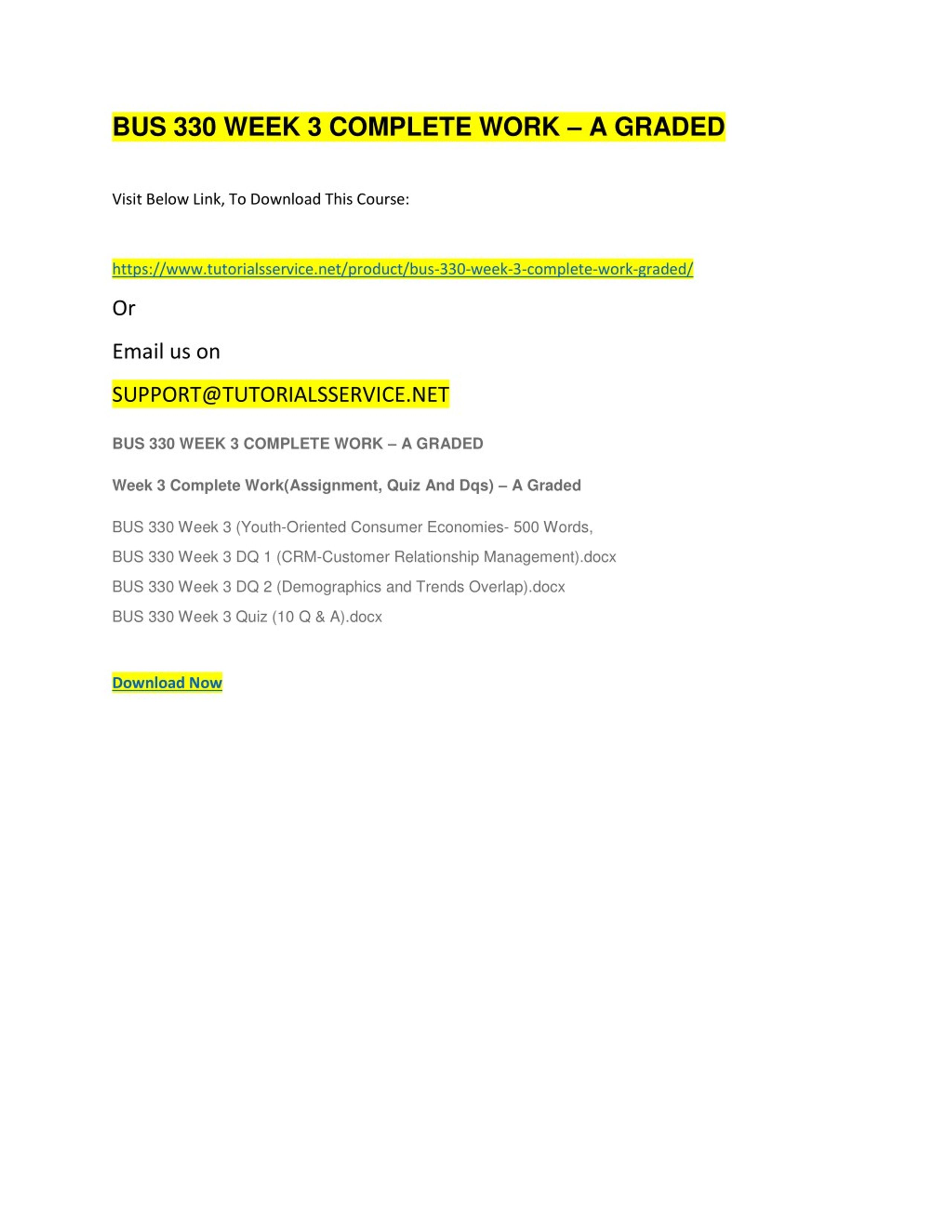 PPT - BUS 330 WEEK 3 COMPLETE WORK â€“ A GRADED PowerPoint Presentation ...