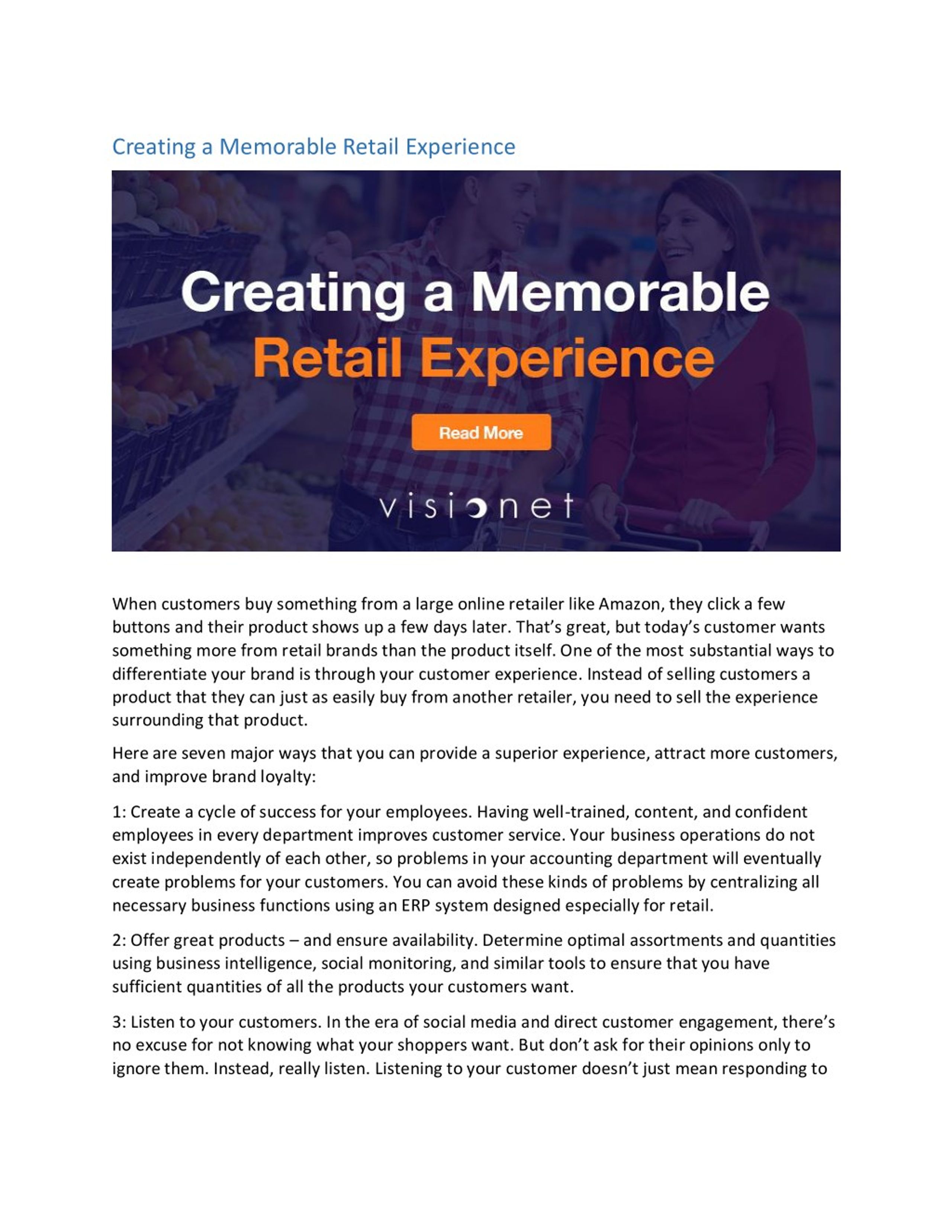 PPT - Creating a Memorable Retail Experience PowerPoint Presentation ...