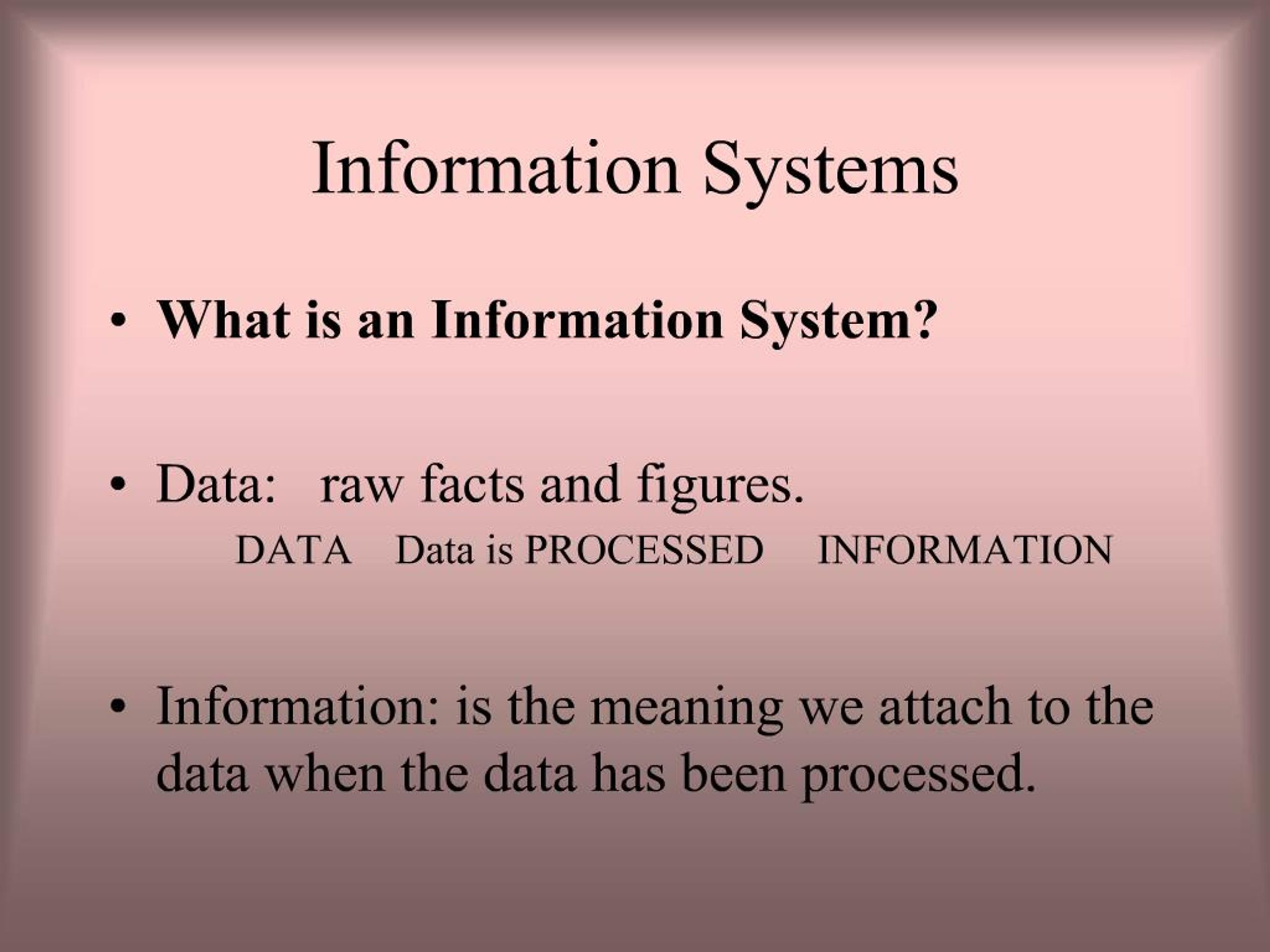 PPT - Information Systems PowerPoint Presentation, free download - ID ...