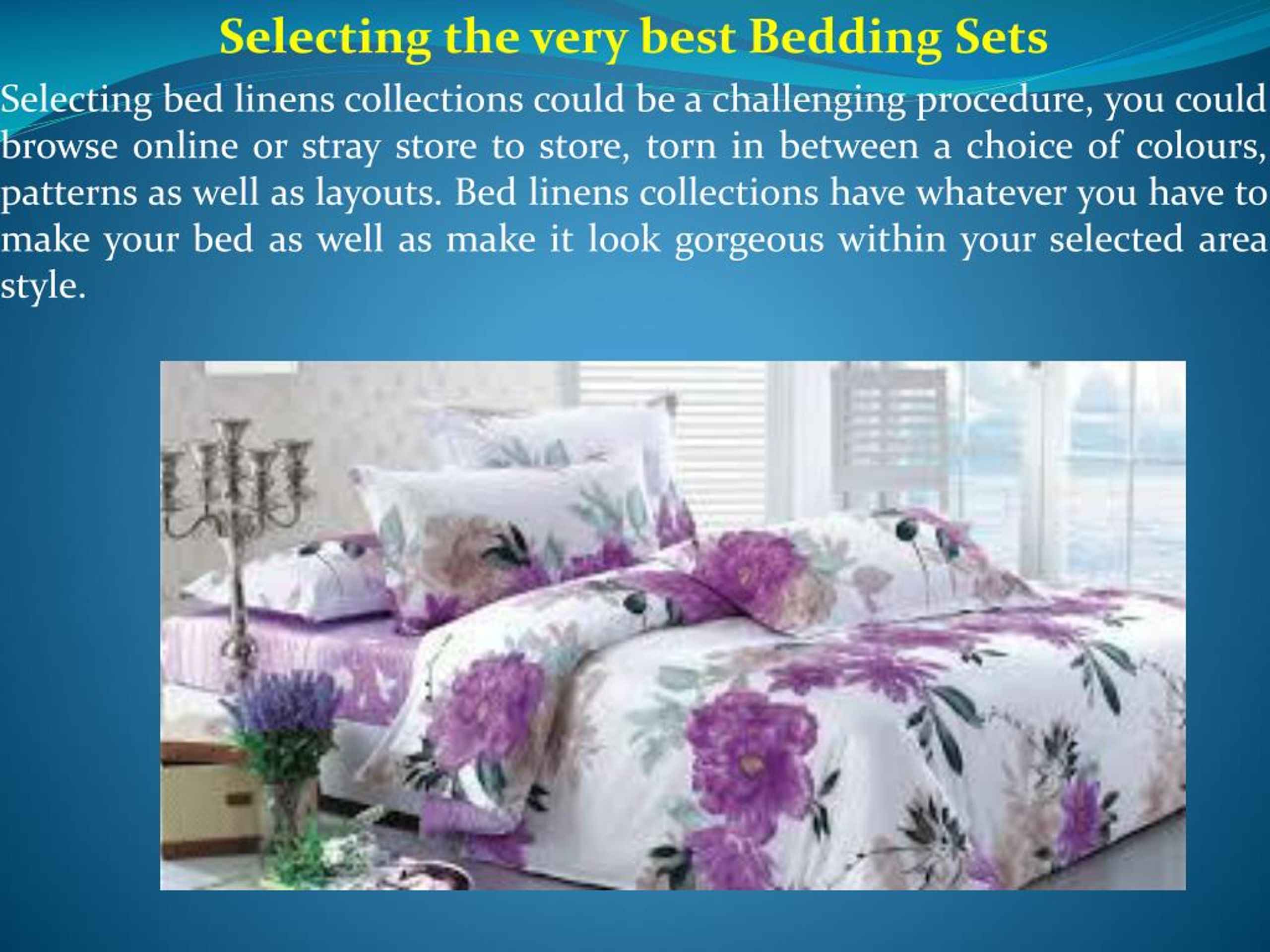 PPT - Selecting the very best Bedding Sets PowerPoint Presentation ...