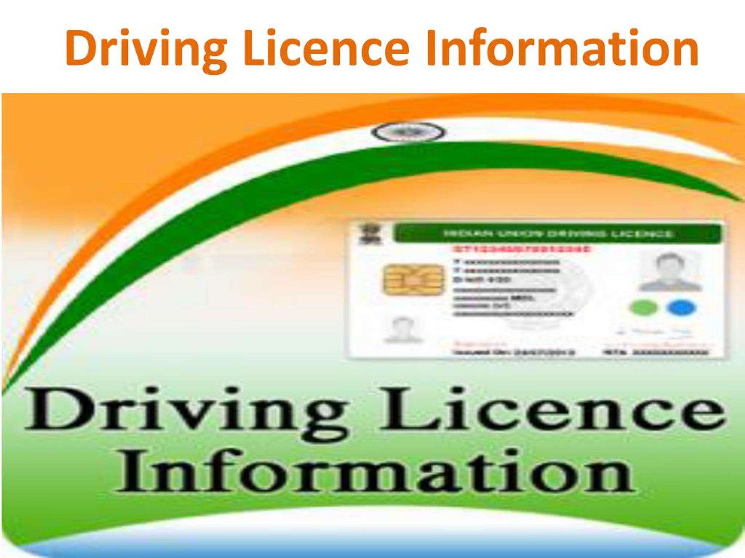 PPT - driving licence information PowerPoint Presentation, free ...
