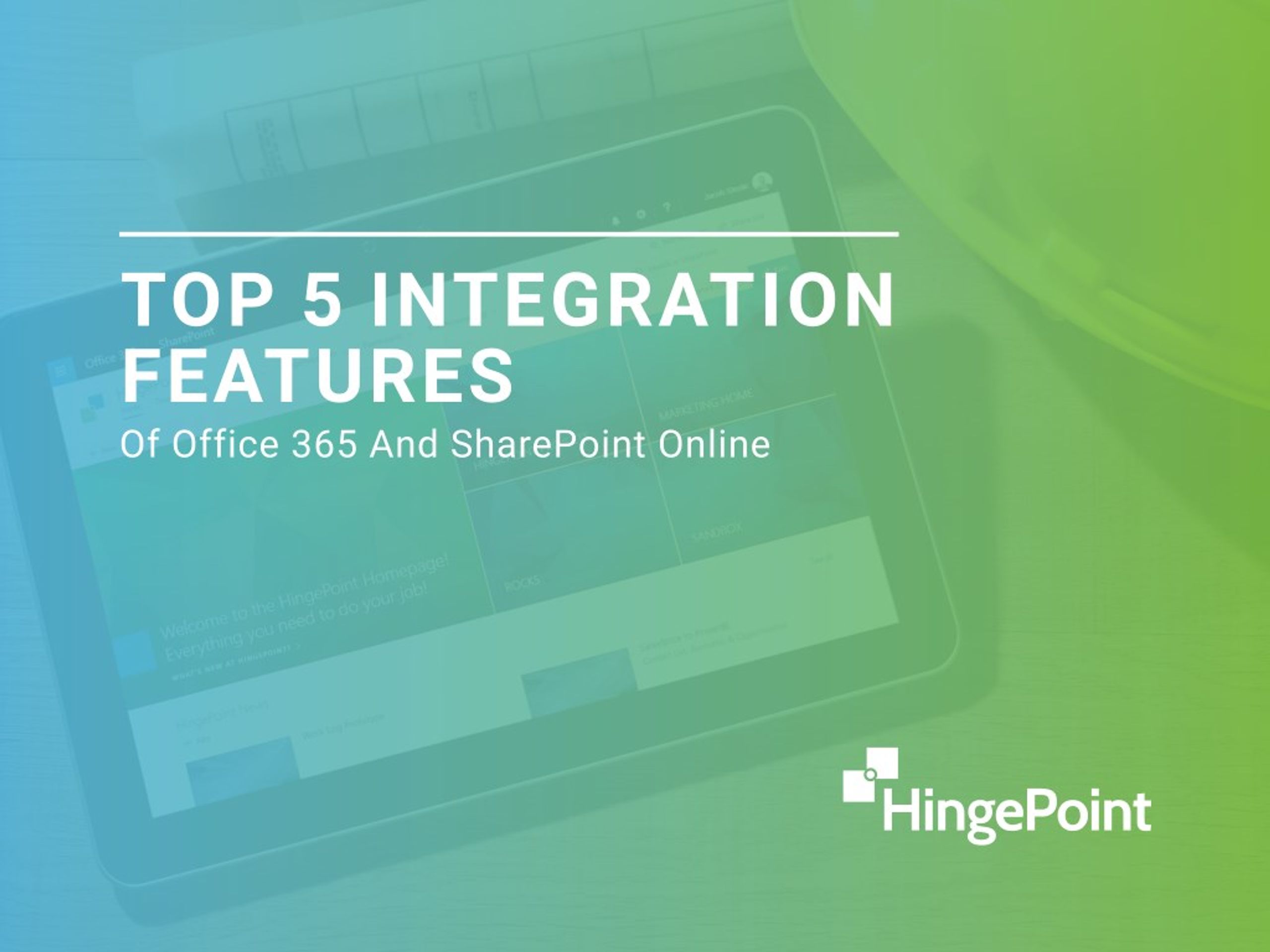 PPT - Top 5 Integration Features of Office 365 and SharePoint Online ...