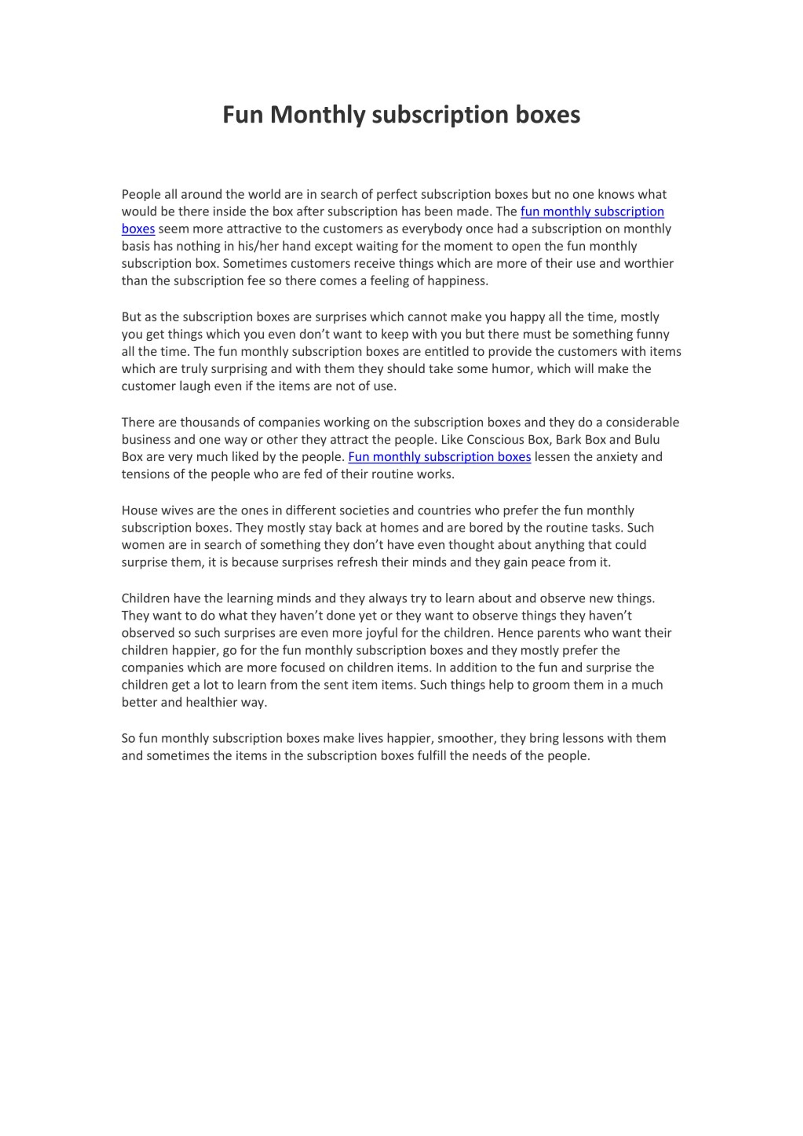 PPT - Fun monthly subscription boxes PowerPoint Presentation, free ...