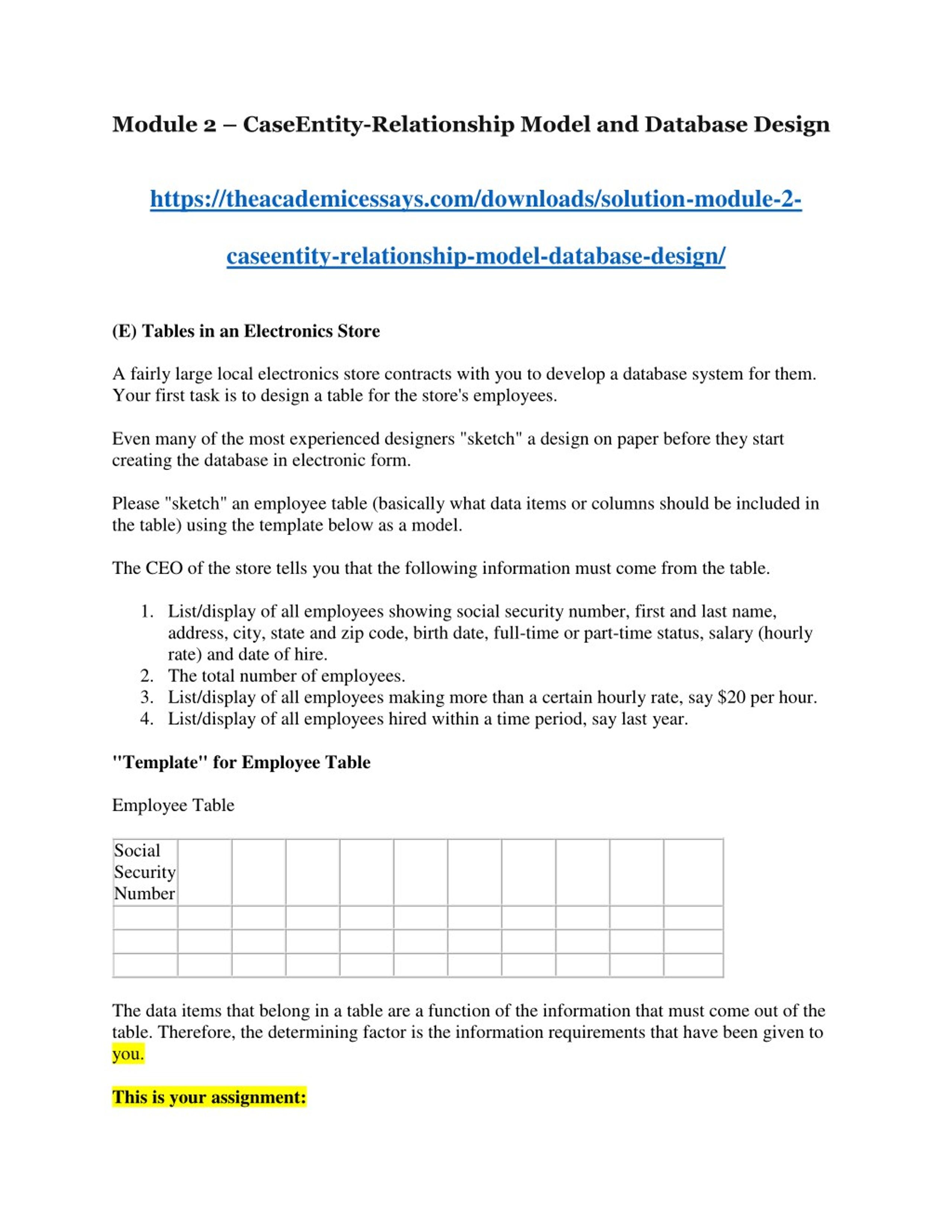 PPT - Module 2 â€“ CaseEntity-Relationship Model and Database Design ...