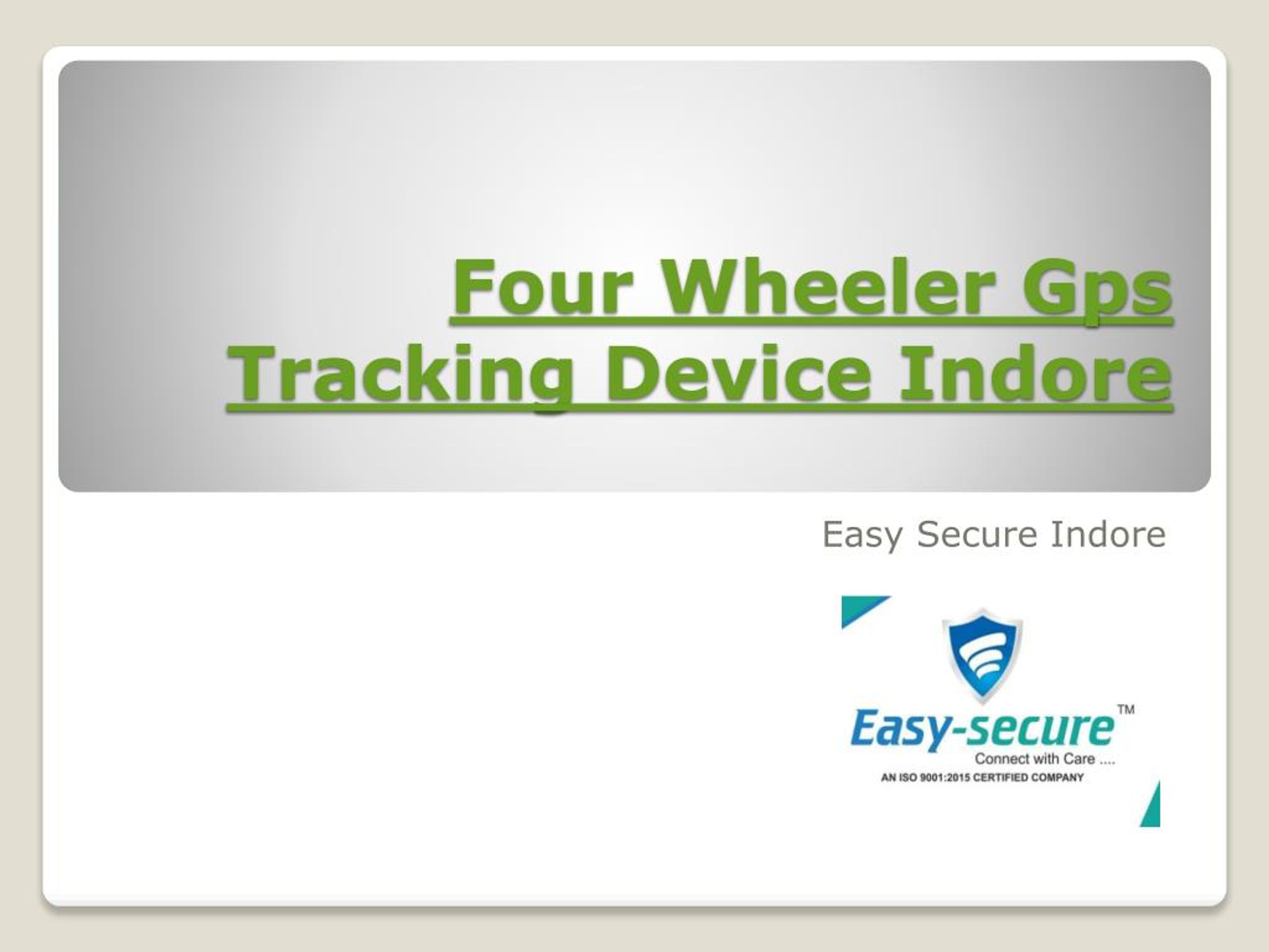 PPT - Four Wheeler Gps Tracking Device Indore PowerPoint Presentation ...