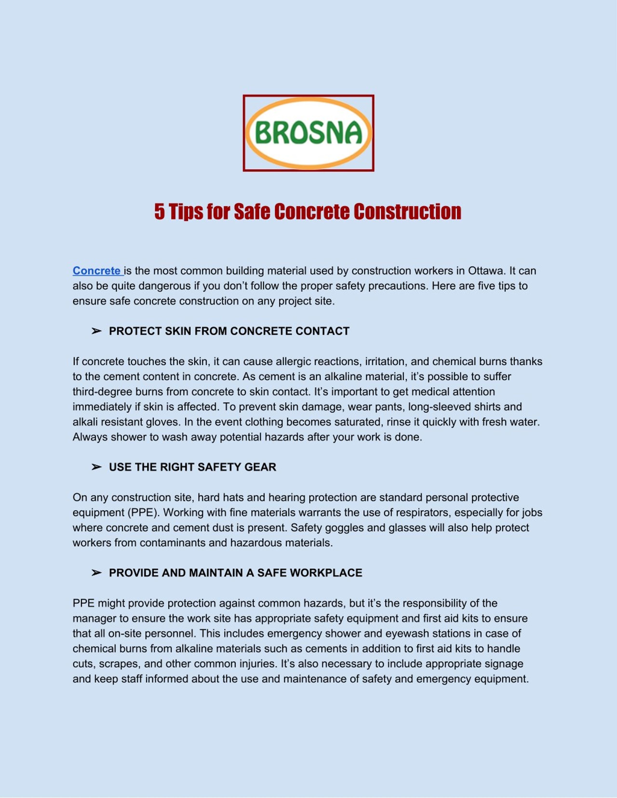 PPT - 5 Tips for Safe Concrete Construction PowerPoint Presentation ...