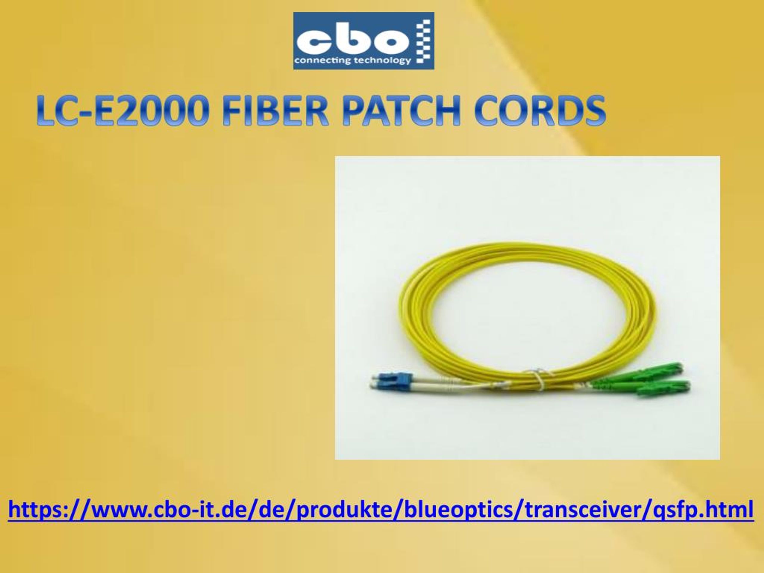 PPT - LC-E2000 FIBER PATCH CORDS PowerPoint Presentation, free download ...