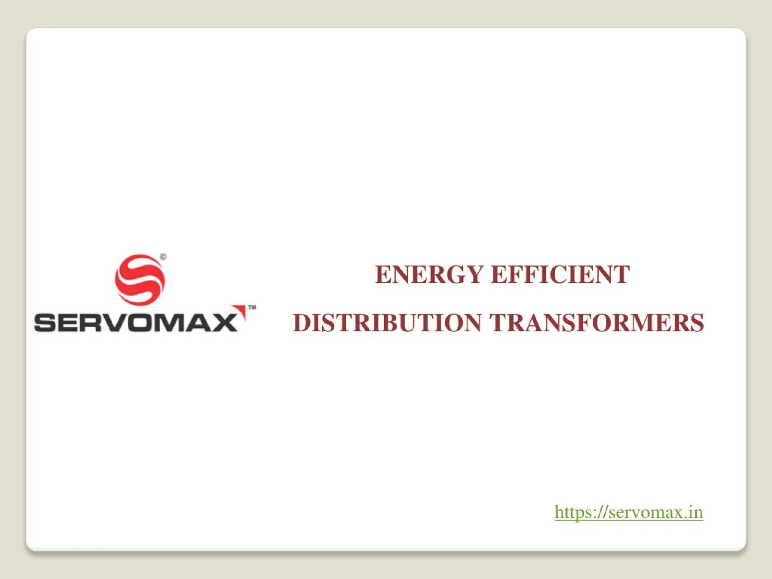 PPT - Energy Efficient Distribution Transformers PowerPoint ...