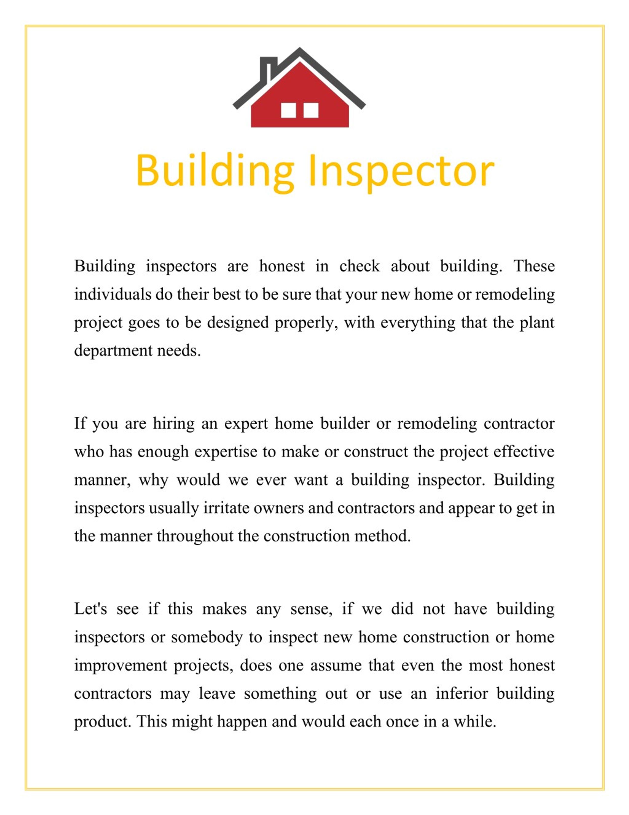 PPT - Building Inspector PowerPoint Presentation, free download - ID ...