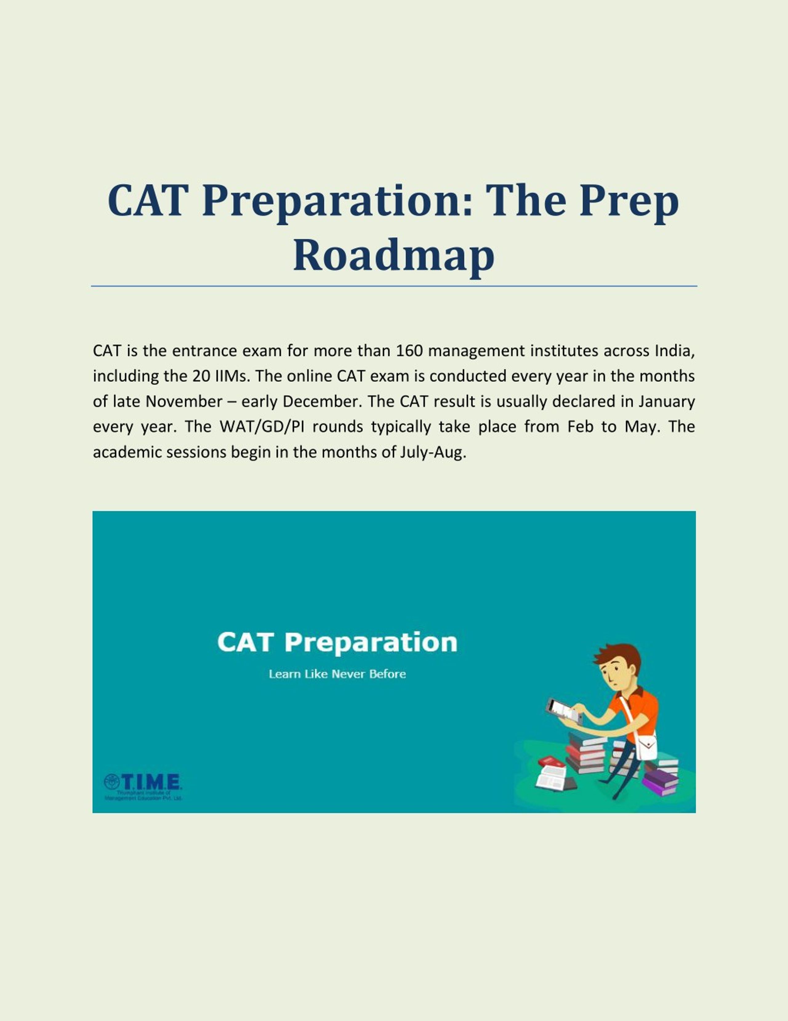PPT - CAT Preparation 2018: The Preparation Roadmap PowerPoint ...