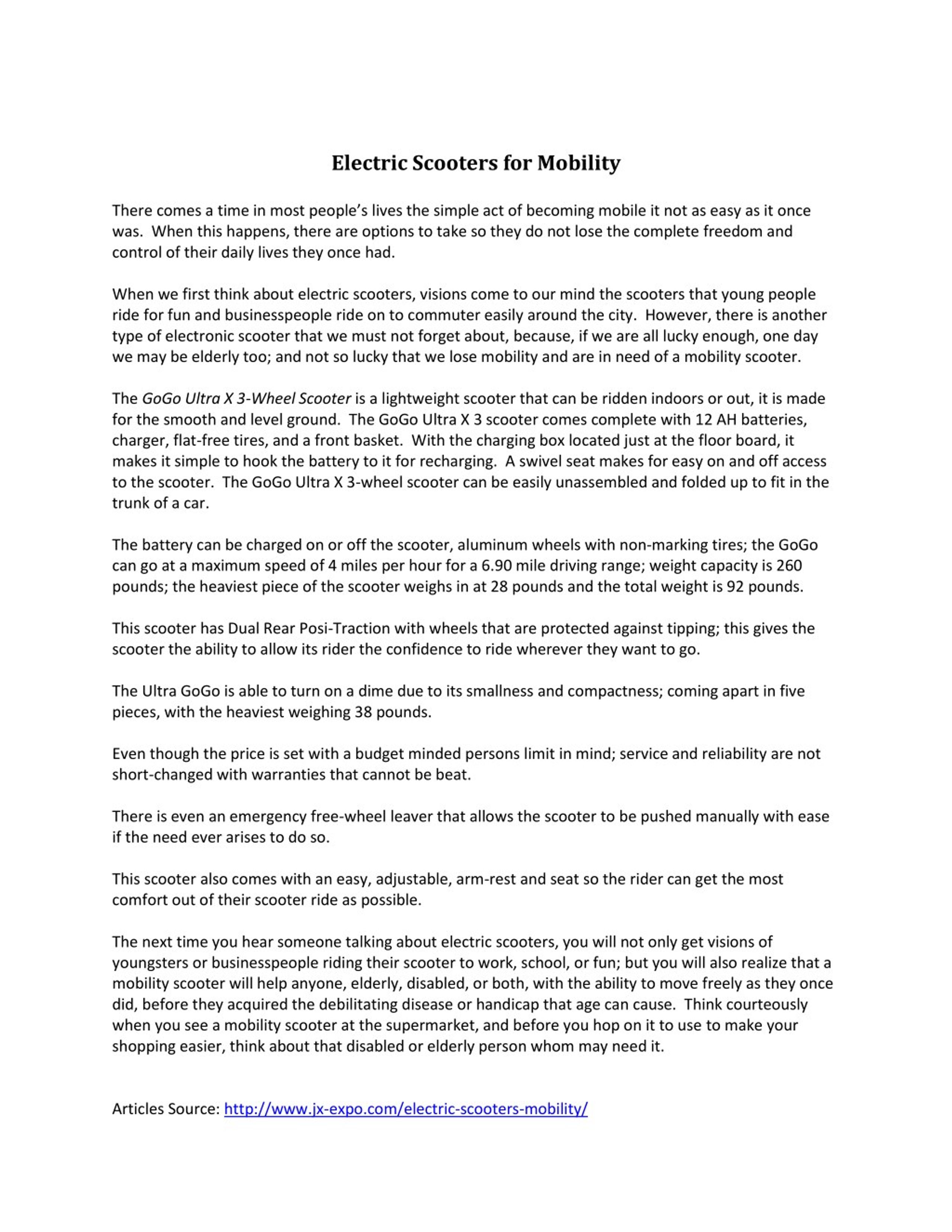 PPT - Electric Scooters for Mobility PowerPoint Presentation, free ...