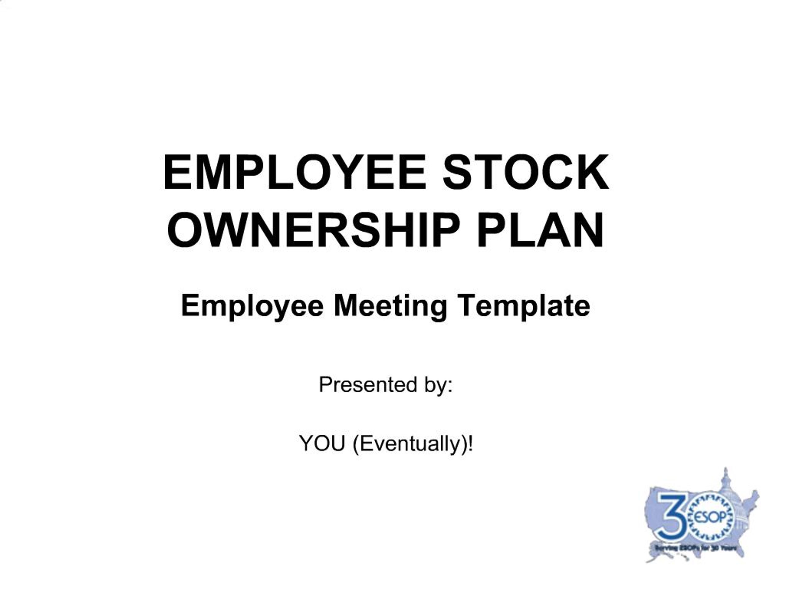 PPT - EMPLOYEE STOCK OWNERSHIP PLAN PowerPoint Presentation, free ...