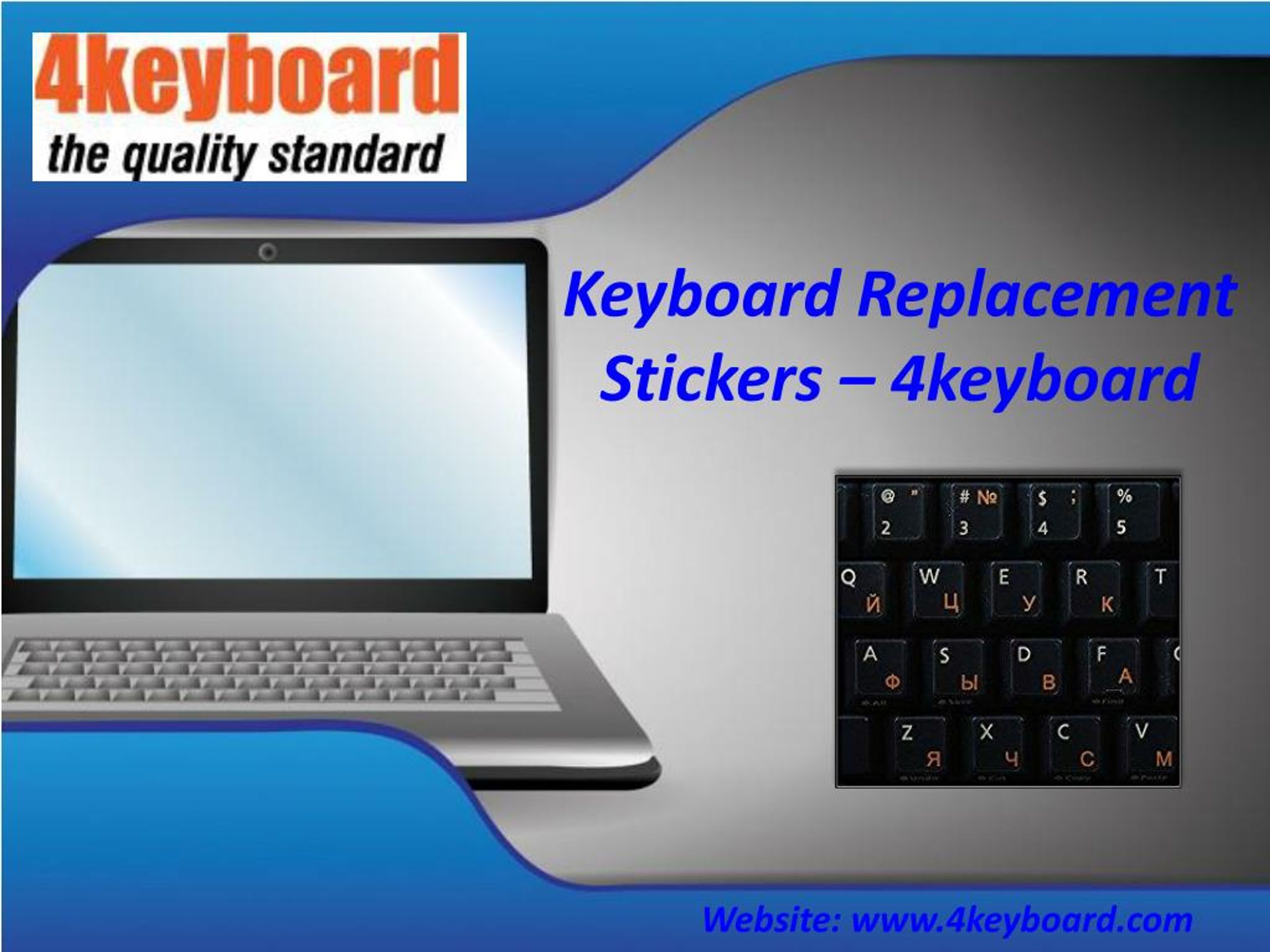 PPT - Keyboard Replacement Stickers â€“ 4keyboard PowerPoint ...
