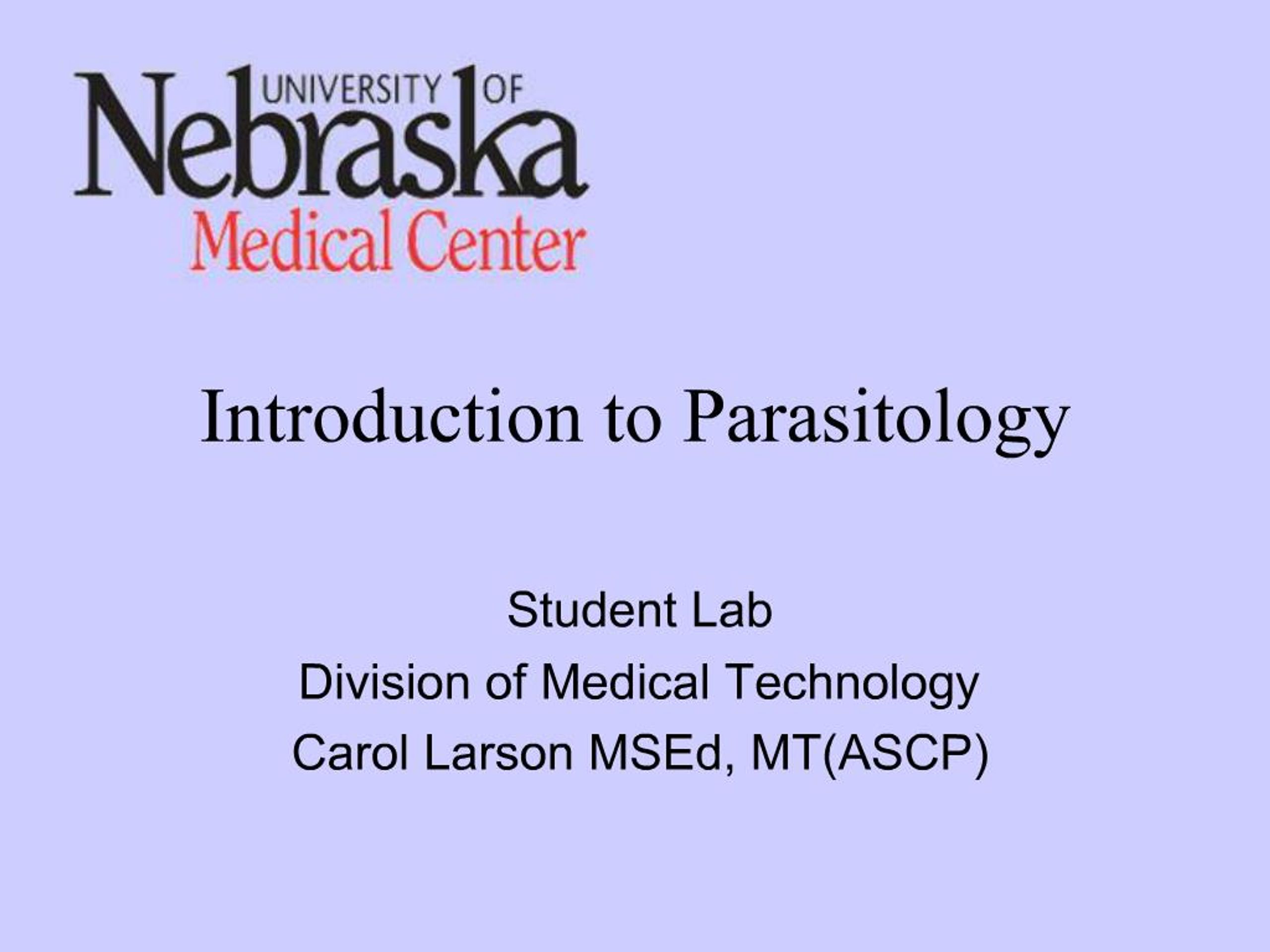 PPT - Introduction to Parasitology PowerPoint Presentation, free ...