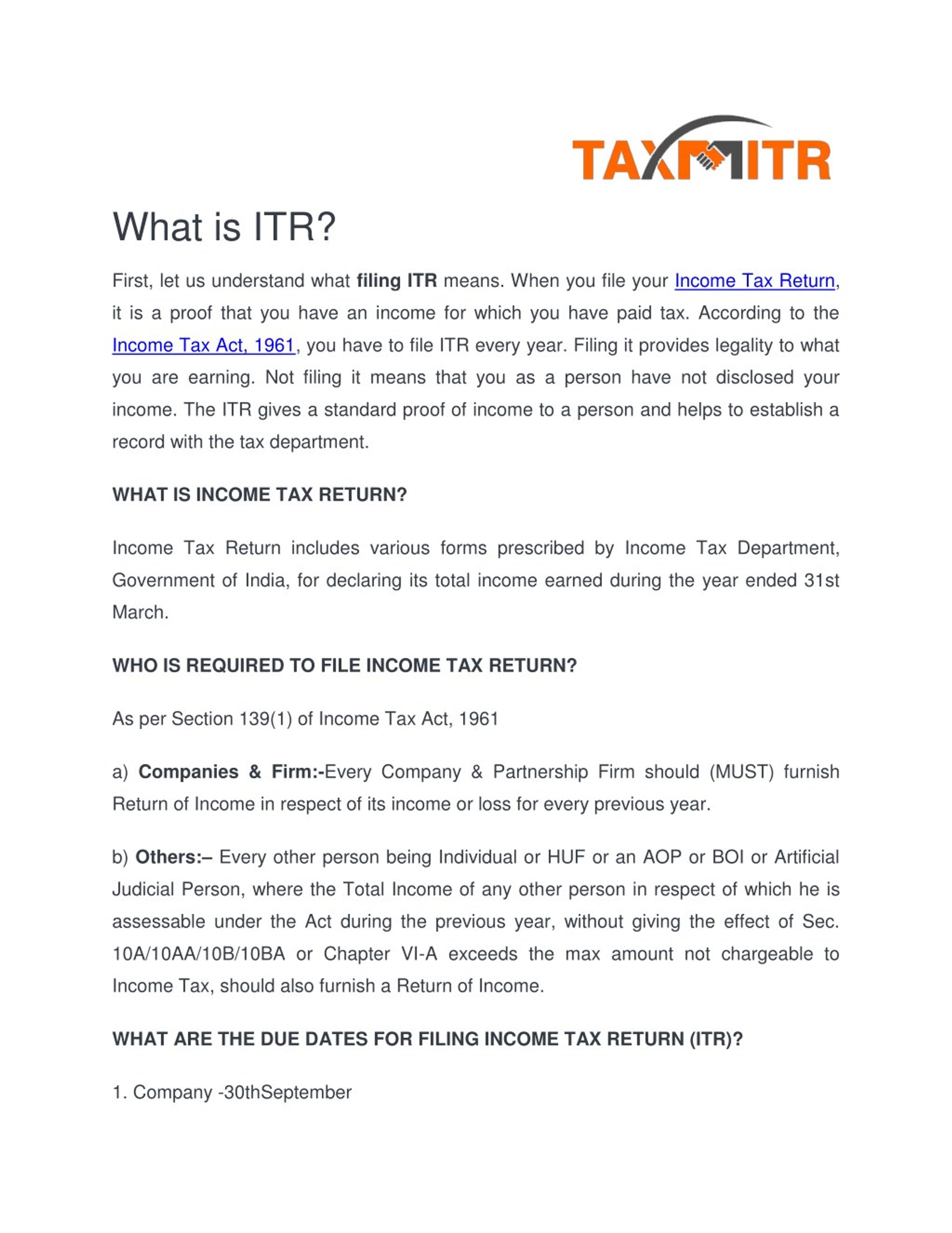 PPT - What is ITR PowerPoint Presentation, free download - ID:7849778