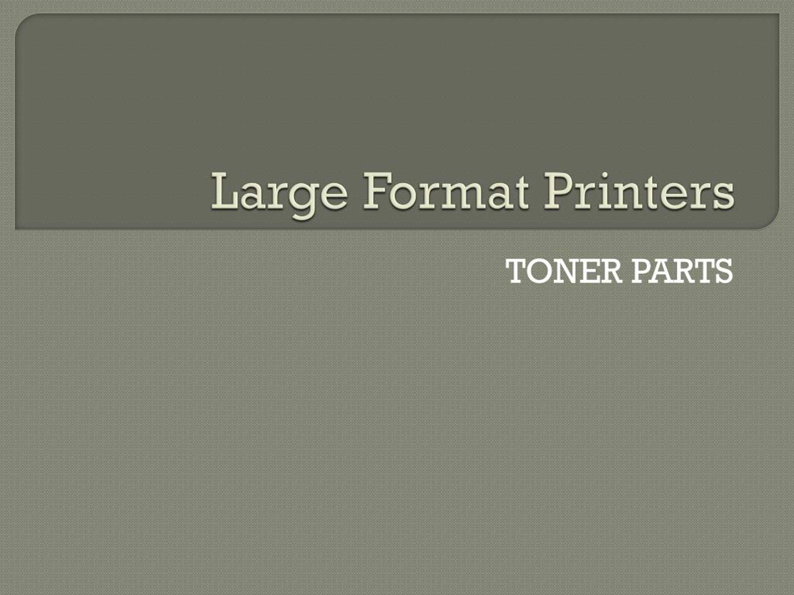 PPT - Large Format Printers PowerPoint Presentation, free download - ID ...