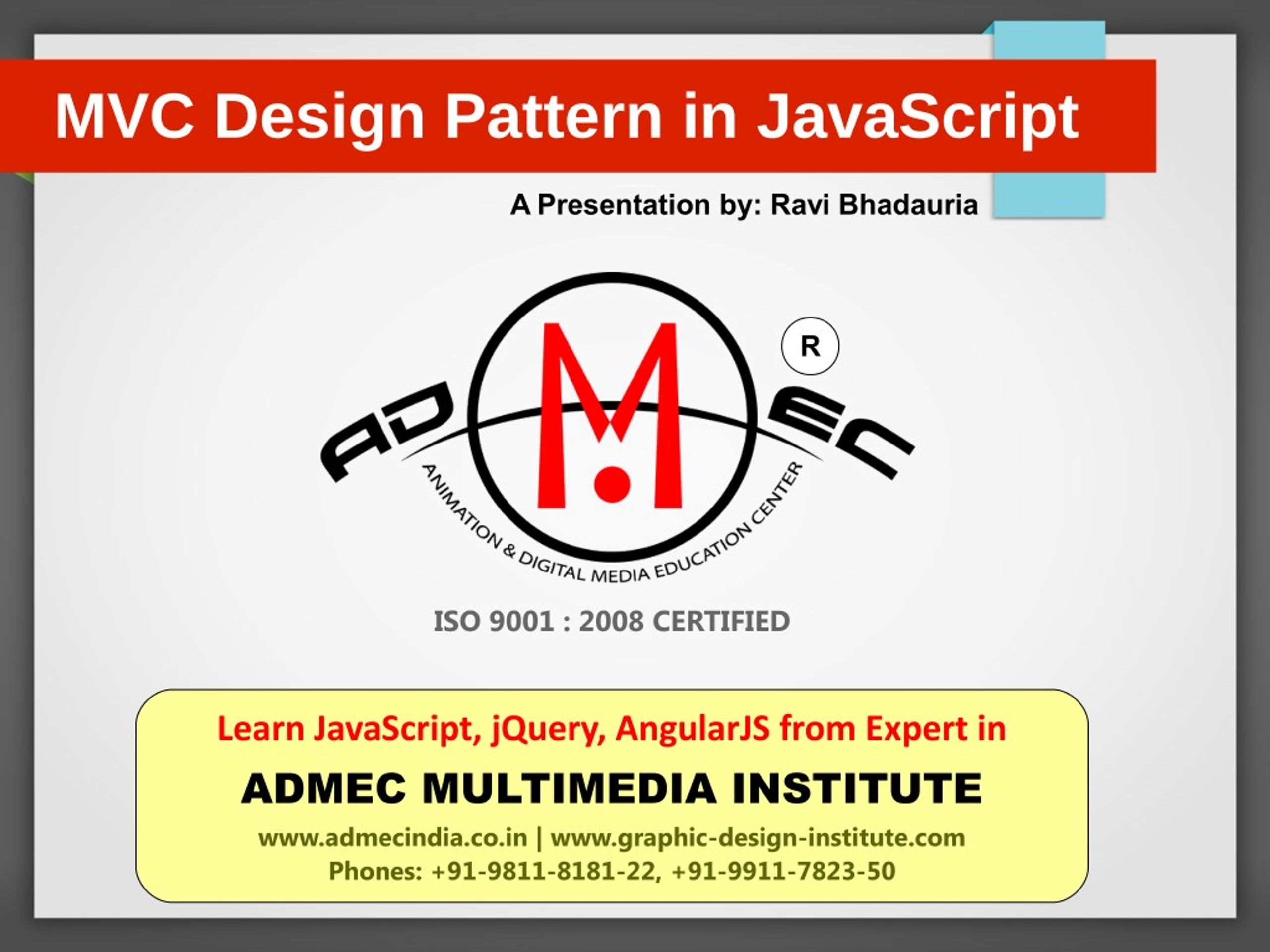 PPT - Mvc design pattern in javascript pdf PowerPoint Presentation ...